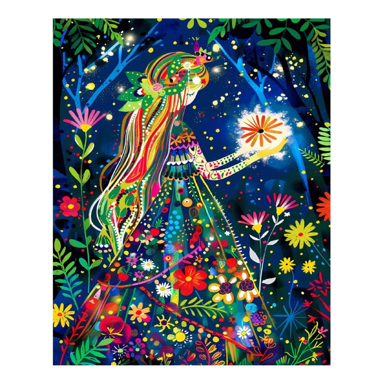Diamond Art Kits for Adults - Colorful Floral Forest Fairy DIY ...