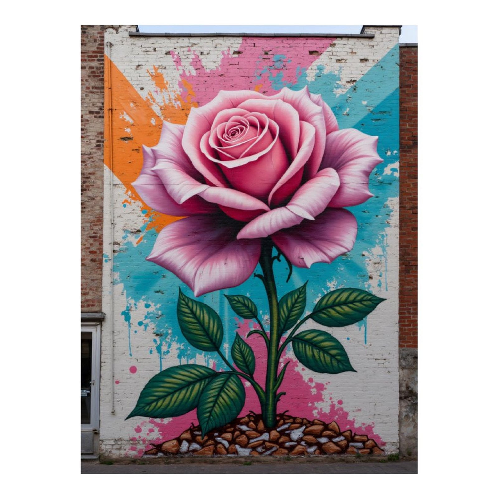 Diamond Art Kits for Adults - Colorful Rose Wall Mural Art 5d Diamond ...