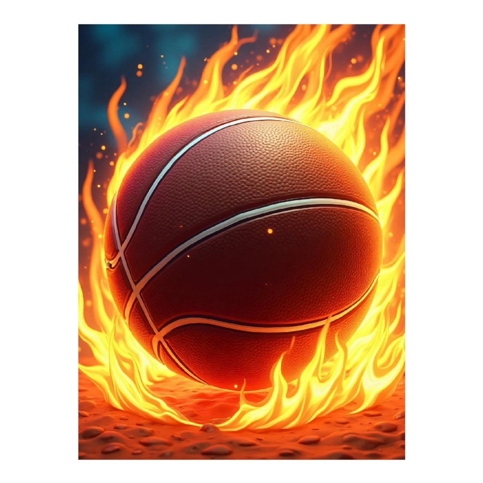 Diamond Art Kits for Adults - Cool Basketball Print No.54 5D Frameless ...