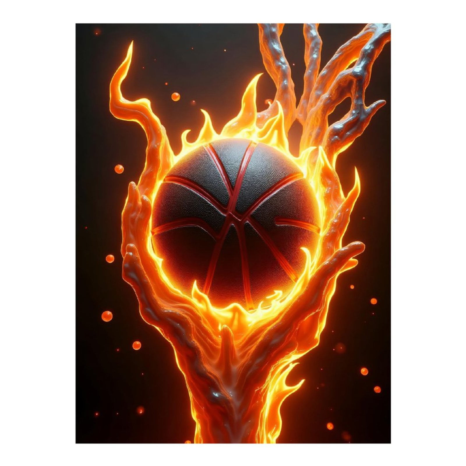 Diamond Art Kits for Adults - Cool Basketball Print No.57 5D Frameless ...