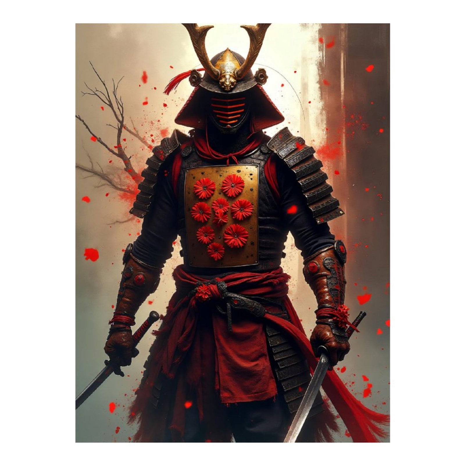 Diamond Art Kits for Adults - Cool Classic Samurai Print No.5 5D ...