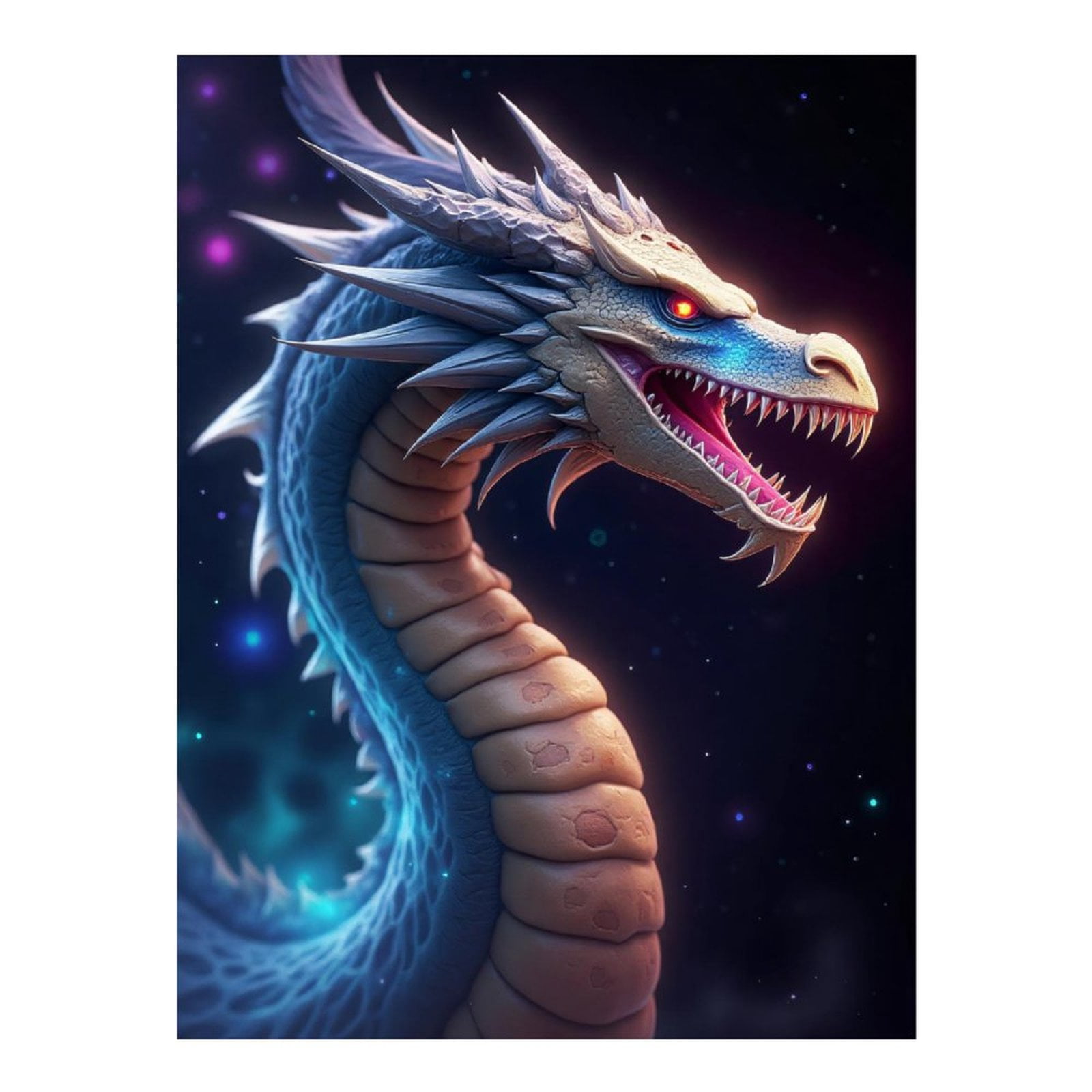 Diamond Art Kits for Adults - Cool Dragon Print No.209 5D Frameless ...