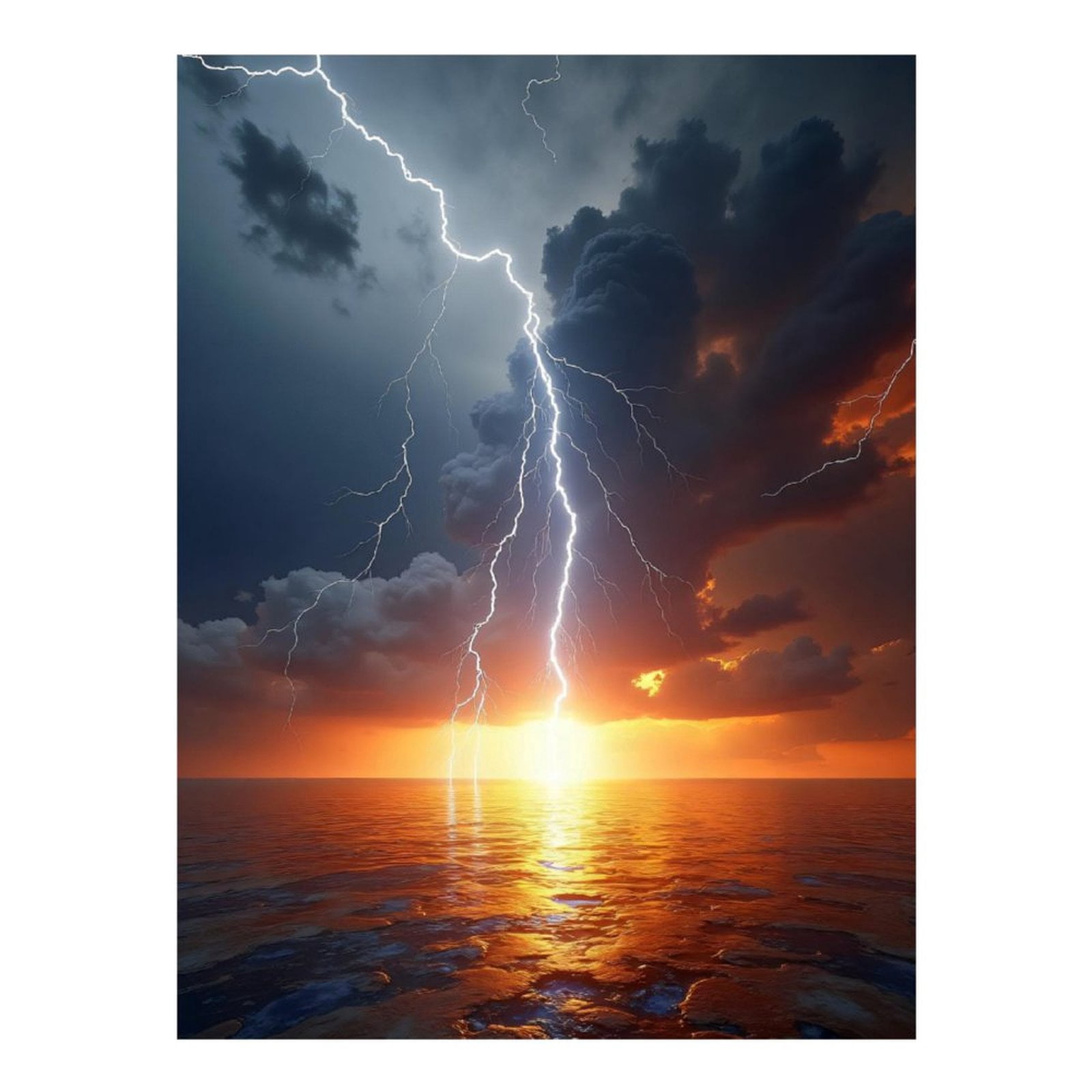 Diamond Art Kits for Adults - Cool Lightning Print No.9 5D Frameless ...