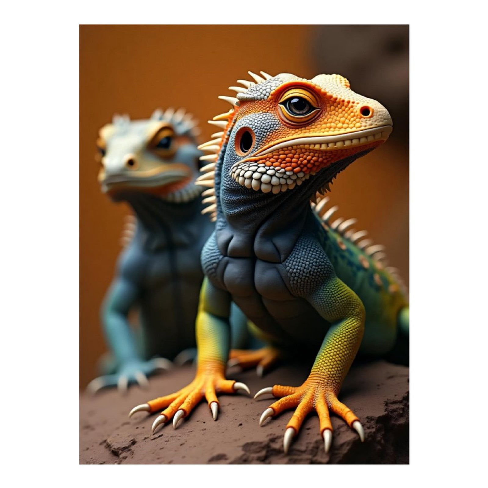 Diamond Art Kits for Adults - Cool Lizard Print No.569 5D Frameless ...