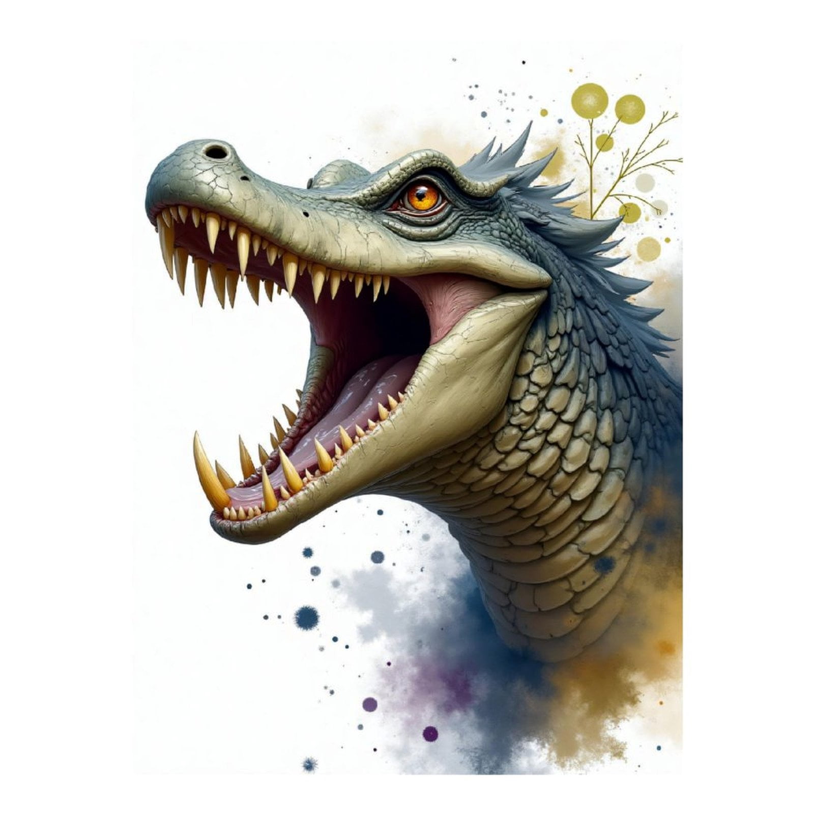 Diamond Art Kits for Adults - Cool Realistic Crocodile Print No.8 5D ...