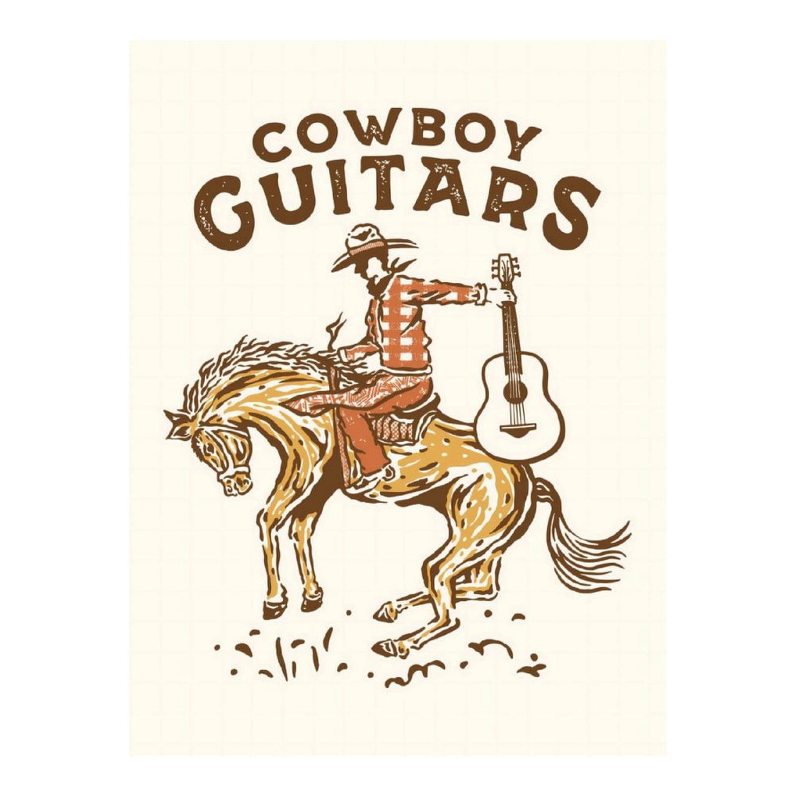 Diamond Art Kits for Adults, Cowboy Rodeo Guitar Round Full Drill ...