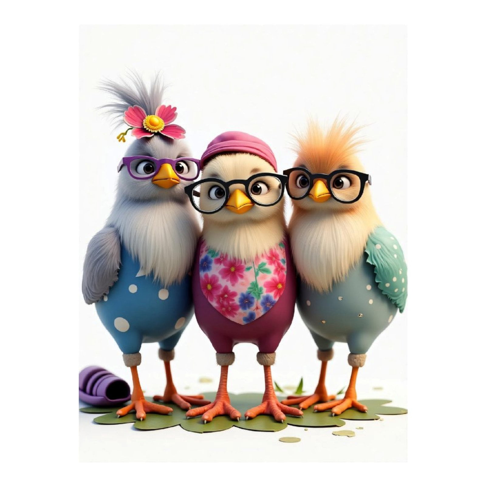 Diamond Art Kits for Adults - Cute Bird Print No.24 5D Frameless Dimond ...