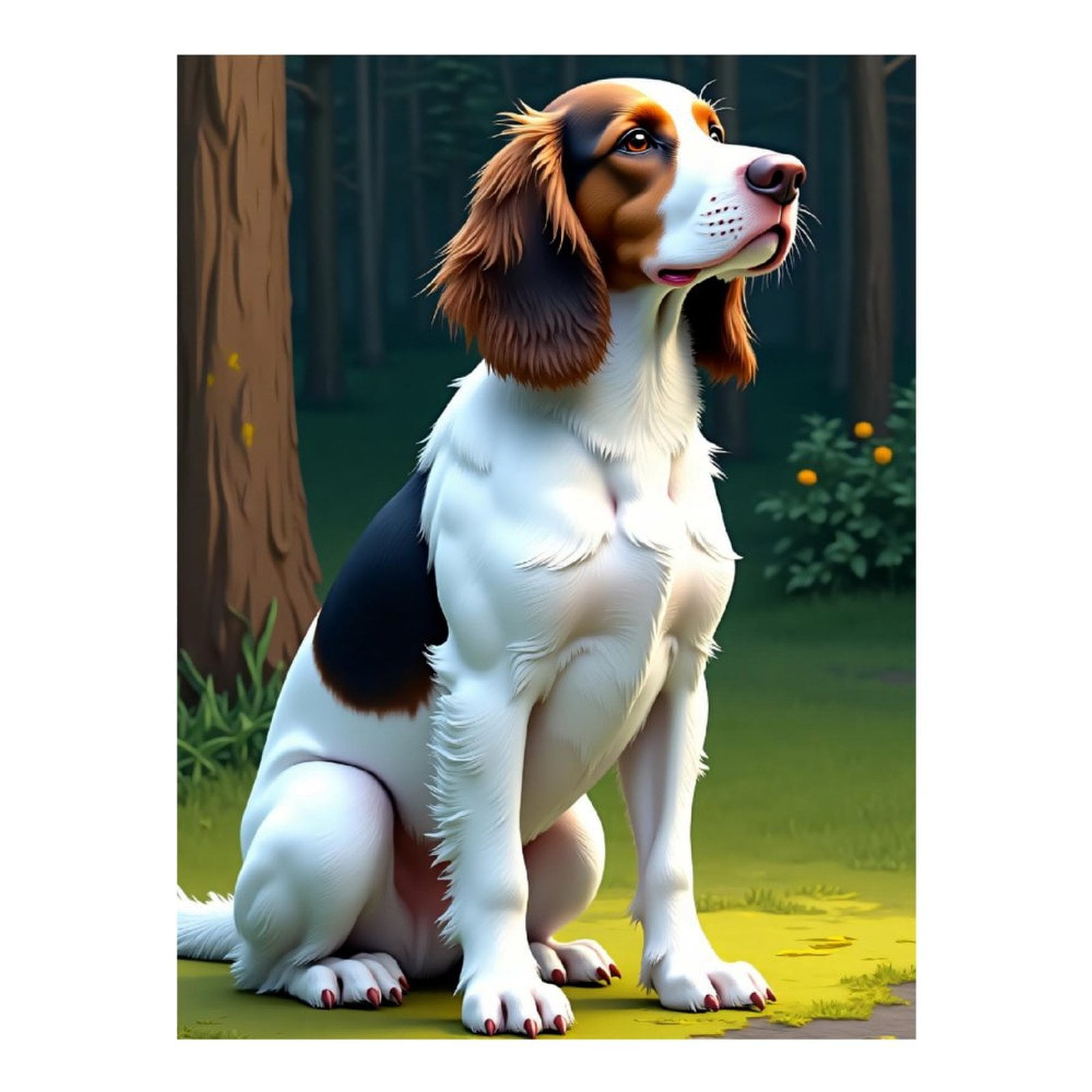 Diamond Art Kits for Adults - Cute Cartoon Spaniel Print No.10 5D Frameless Dimond Painting Kit ...