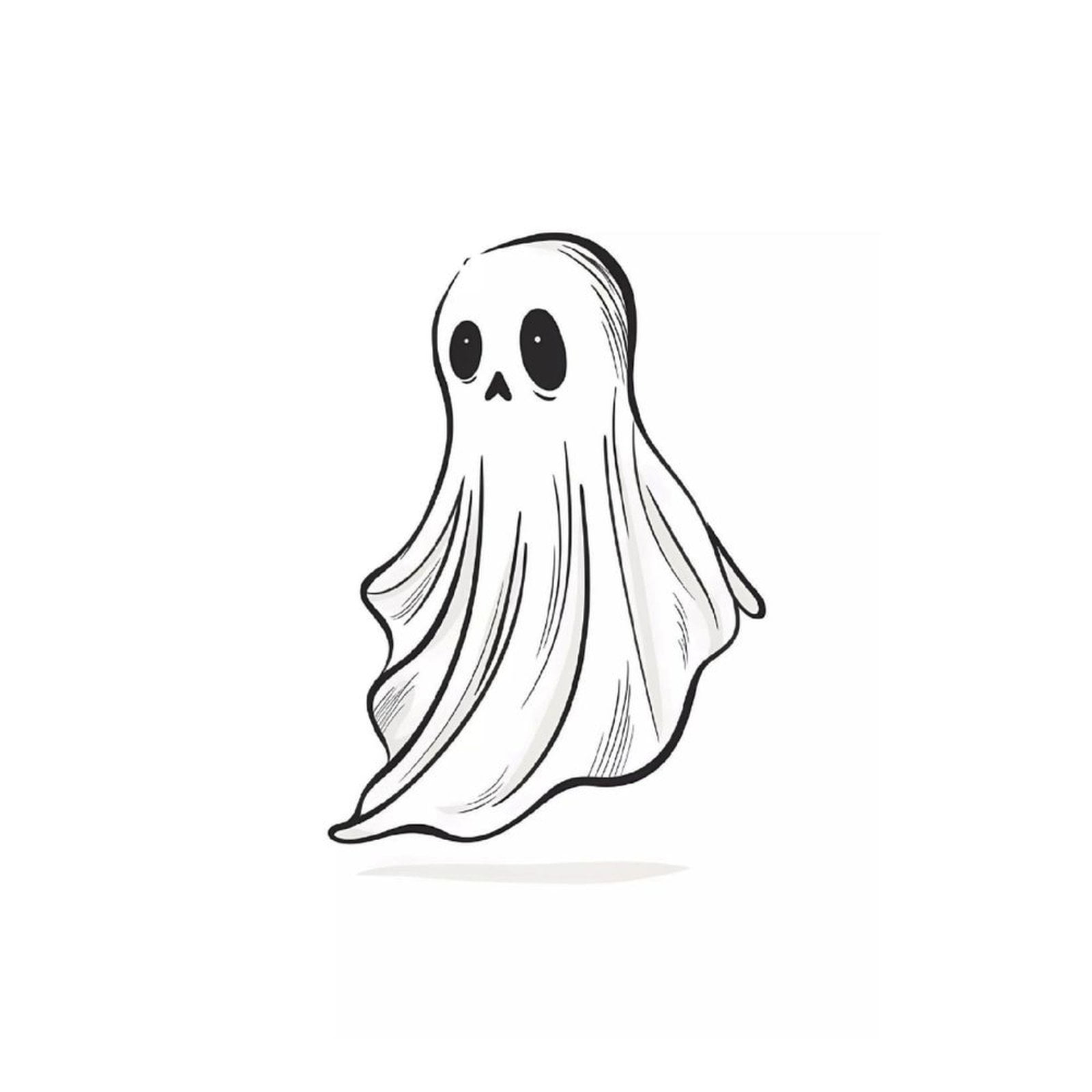 Diamond Art Kits for Adults, Cute Ghost Simple DrawingDiamond Painting ...
