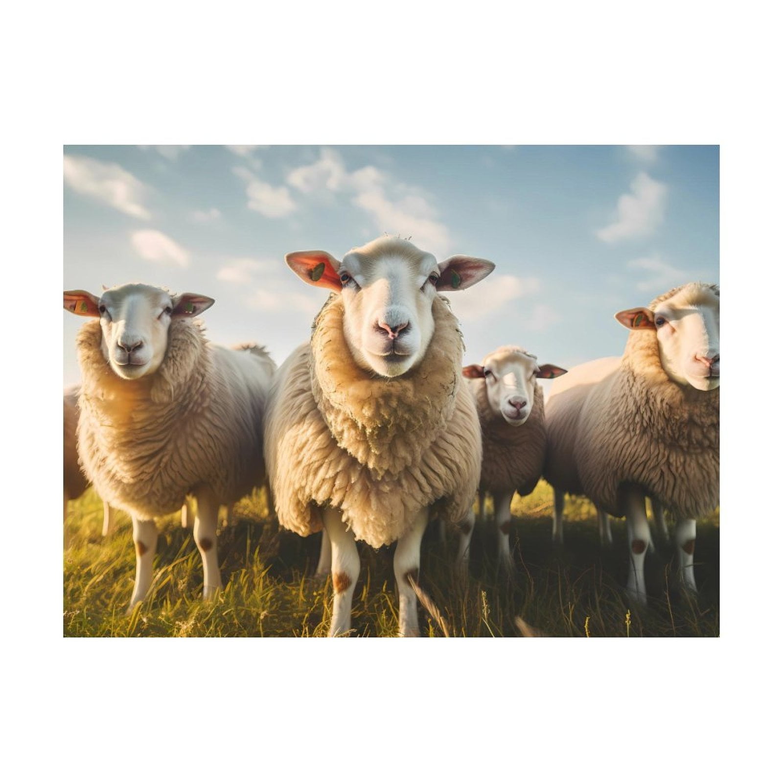 Diamond Art Kits for Adults - Cute Prairie Sheep Herd DIY Diamond ...