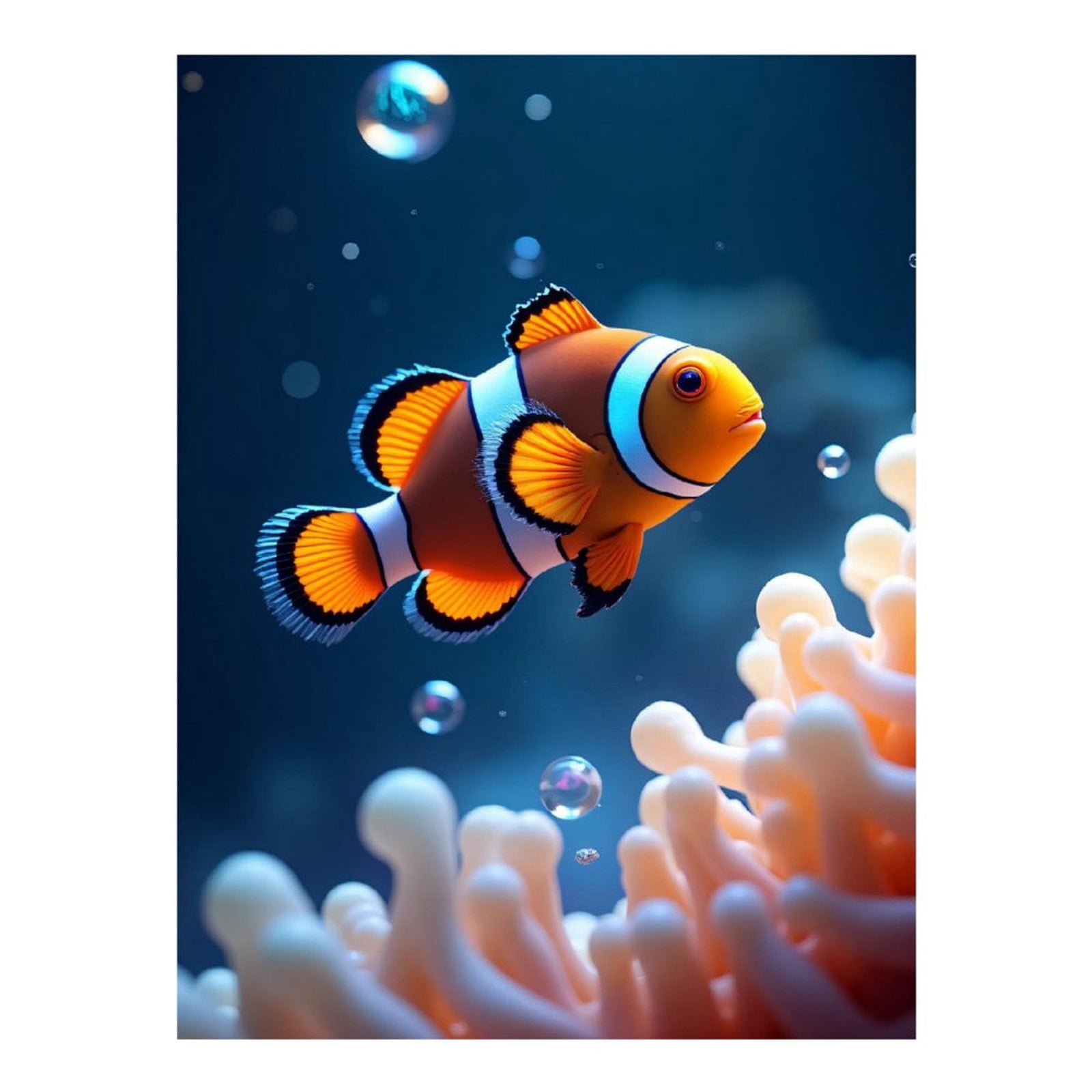 Diamond Art Kits for Adults - Cute Realistic Clownfish Print No.10 5D ...