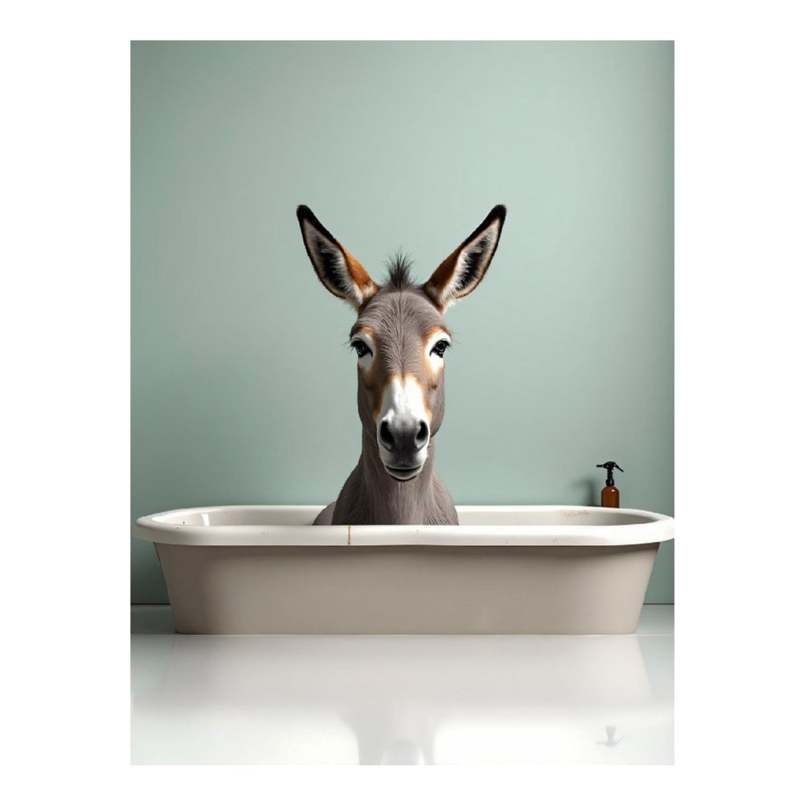 Diamond Art Kits for Adults - Cute Realistic Donkey Print No.15 5D Frameless Dimond Painting Kit ...