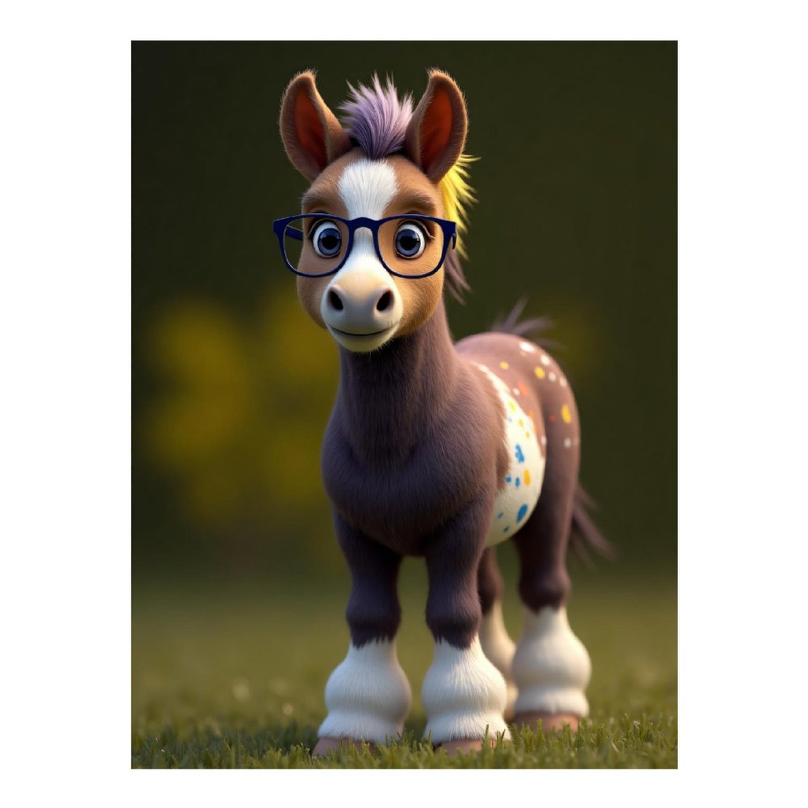 Diamond Art Kits for Adults - Cute Realistic Donkey Print No.7 5D ...