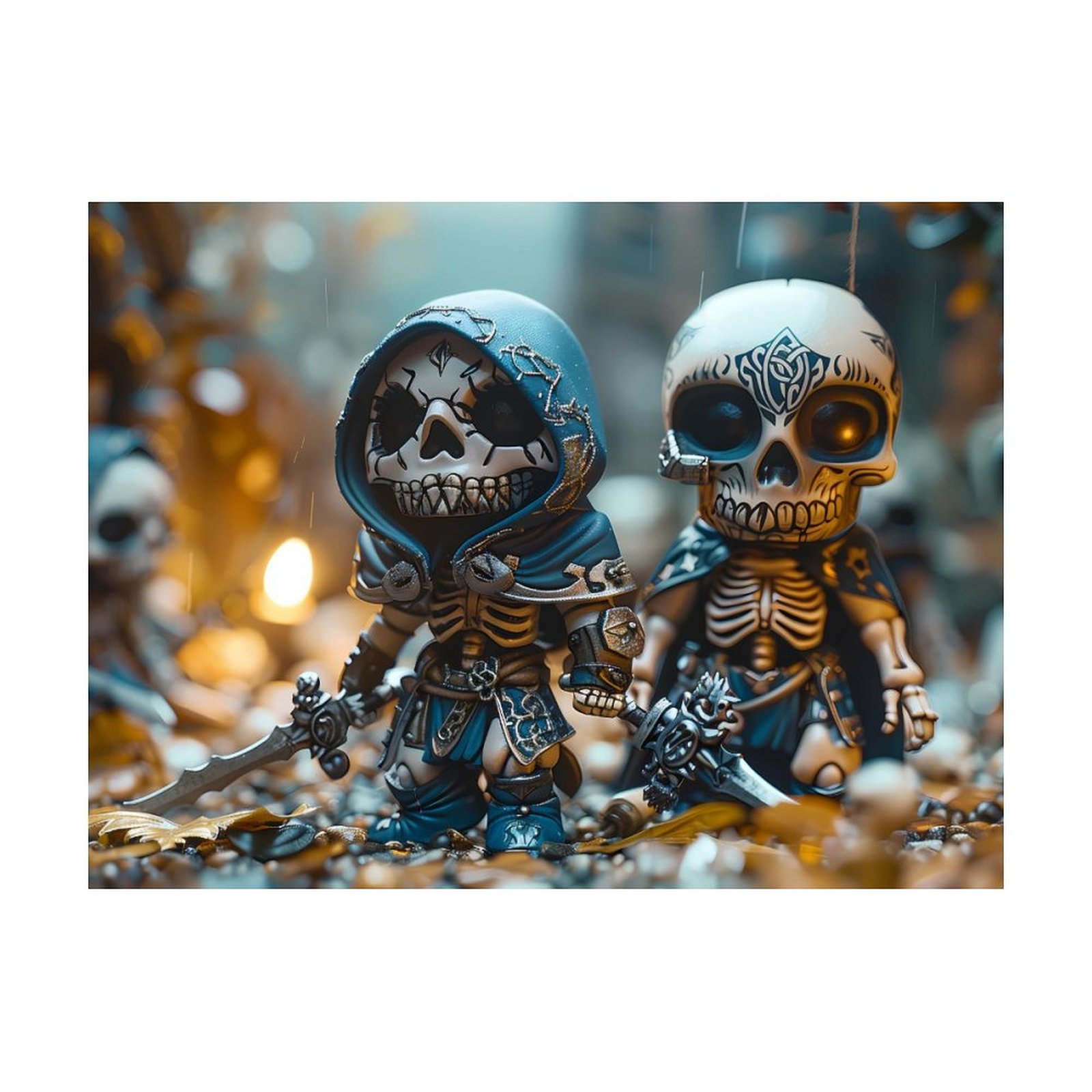 Diamond Art Kits for Adults, Cute Skeletons FigurinesDiamond Painting ...