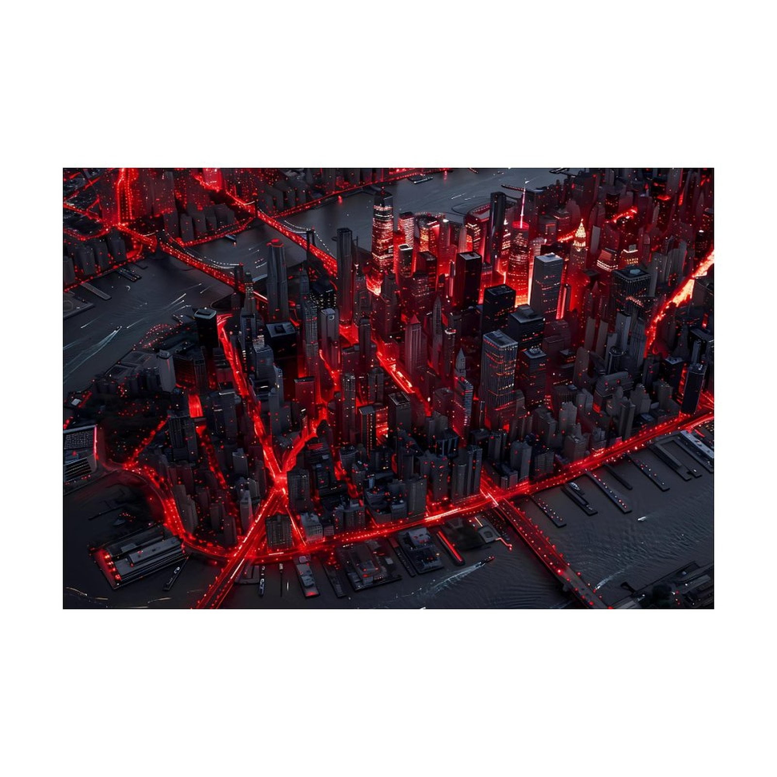 Diamond Art Kits for Adults - Cyberpunk Cityscape Lights 5D Frameless ...