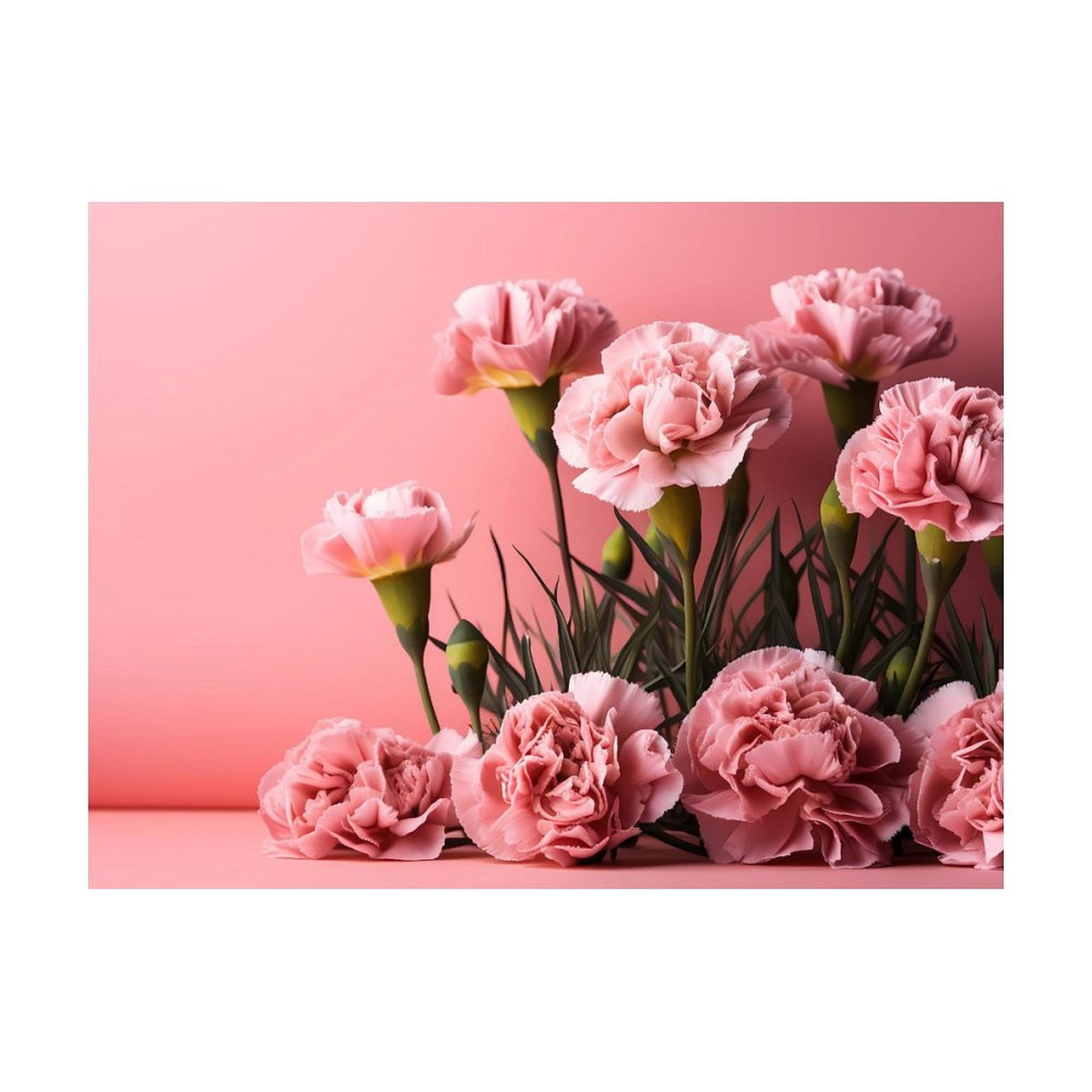 Diamond Art Kits for Adults - Delicate Pink Carnations A 5D Frameless ...