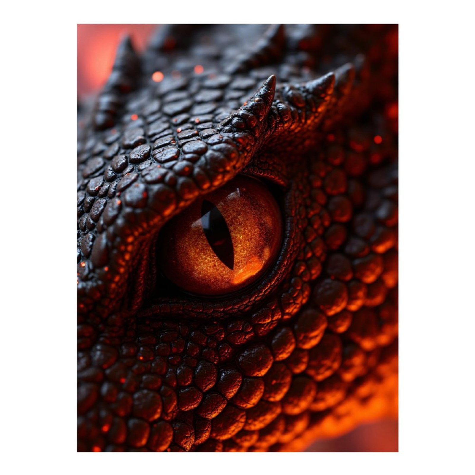 Diamond Art Kits for Adults - Dragon Eye Scales Closeup Fiery 5d ...
