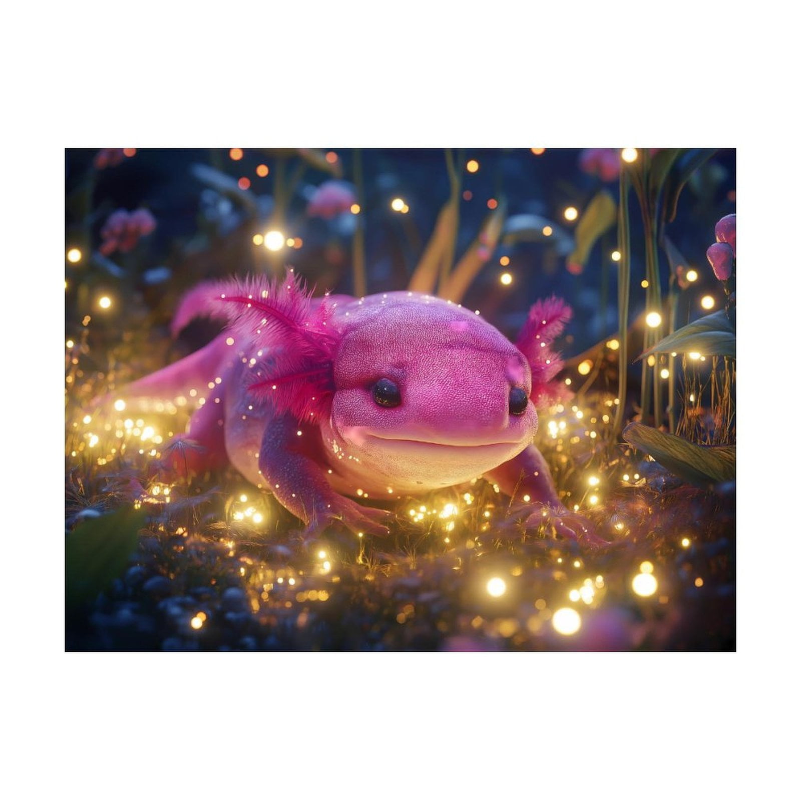 Diamond Art Kits for Adults - Dreamy Bioluminescent Axolotl B 5D ...