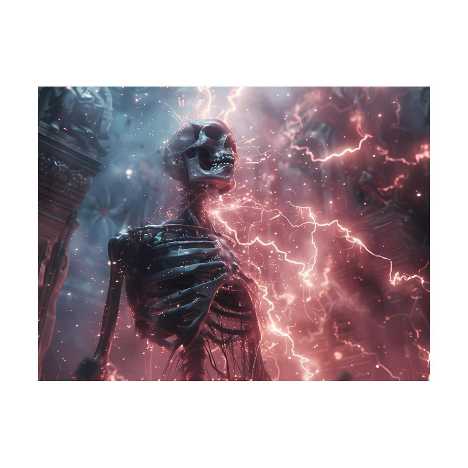 Diamond Art Kits for Adults, Electric Skeleton Surrealism Frameless ...