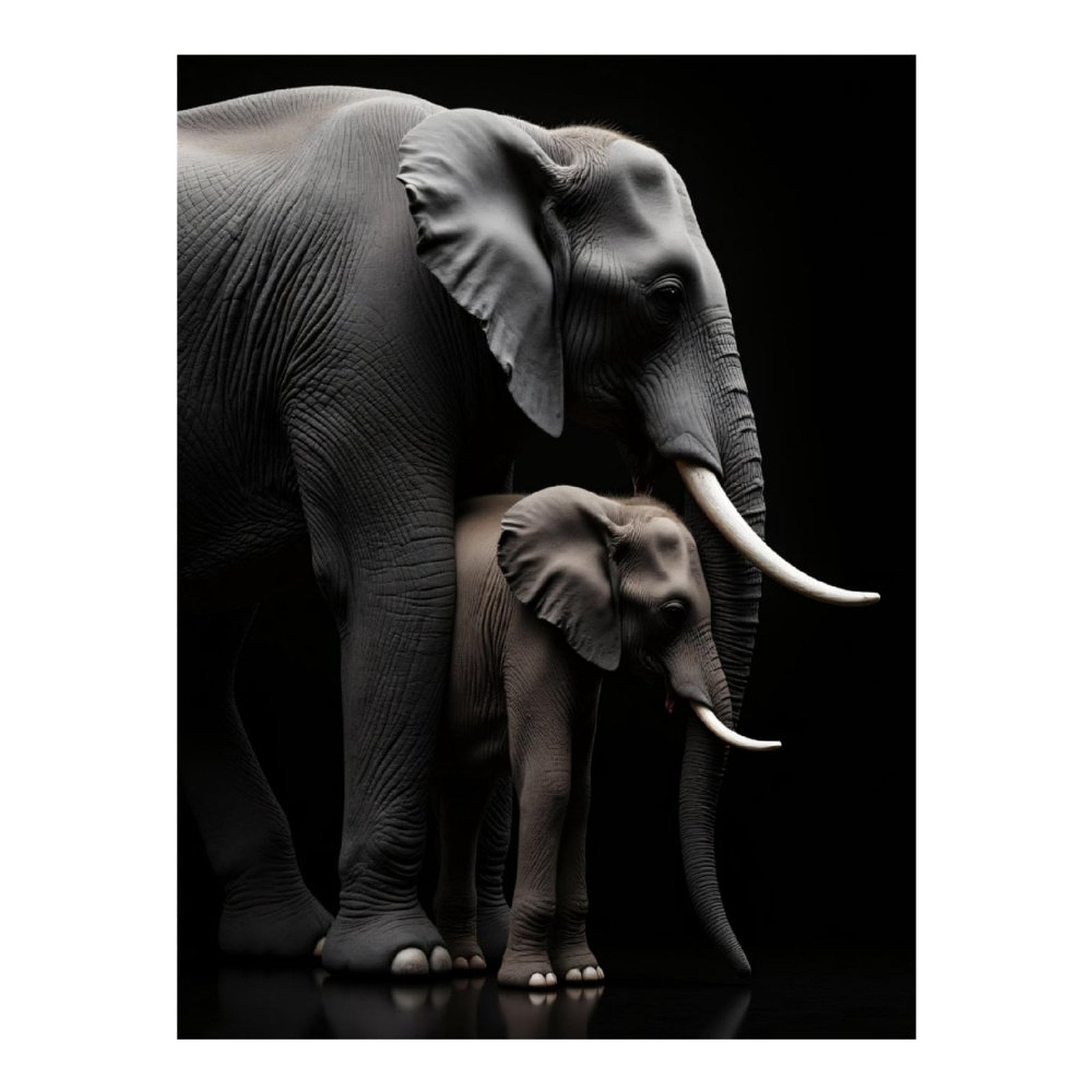 Diamond Art Kits for Adults - Elephant Family Close Bond 5d Diamond ...
