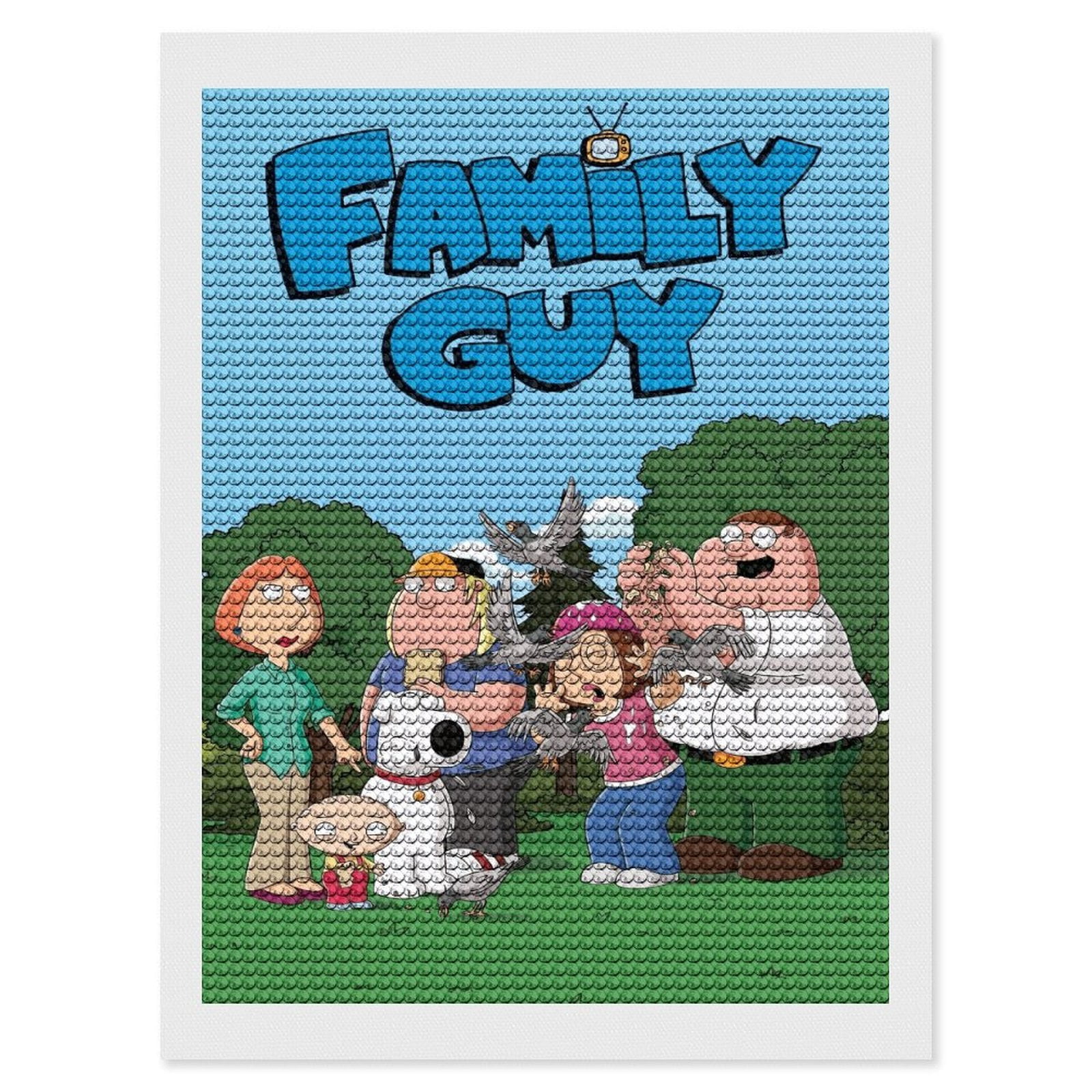 Diamond Art Kits for Adults - Family Guy Full Drill Diamond Arts for ...