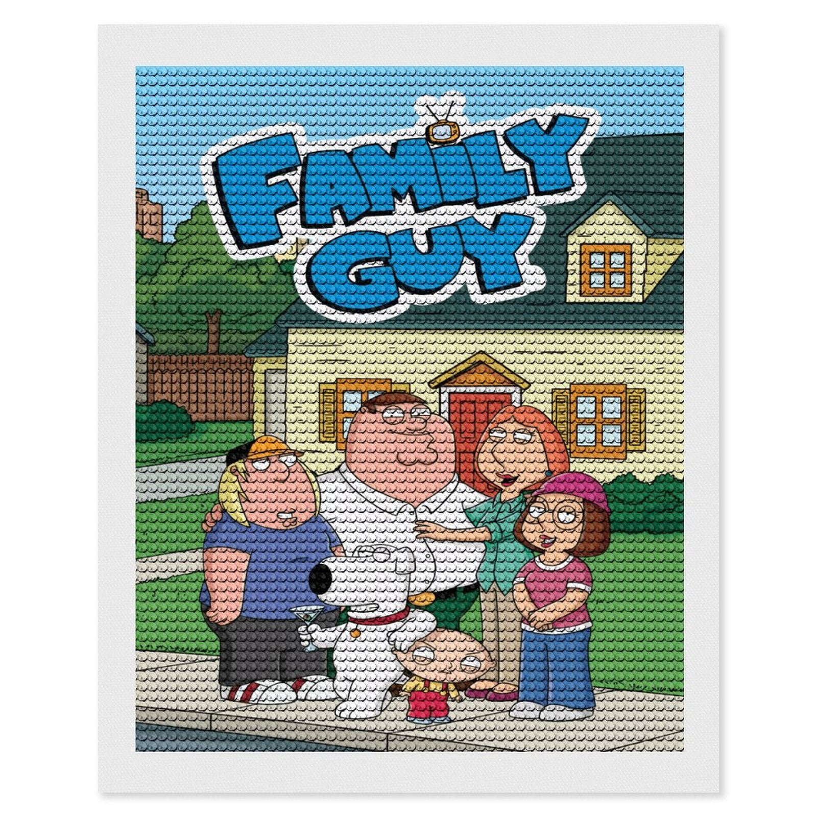Diamond Art Kits for Adults - Family Guy Full Drill Diamond Arts for ...