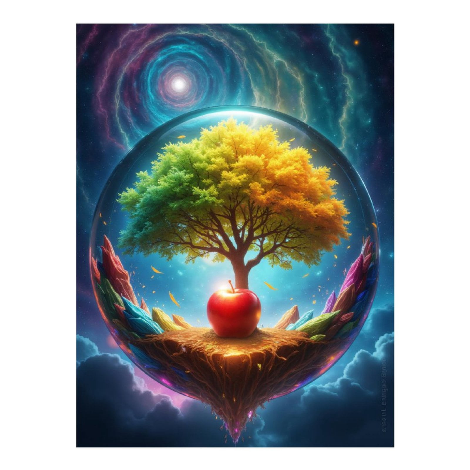 Diamond Art Kits for Adults, Fantasy Tree Crystal Orb Sky Sphere 5D ...