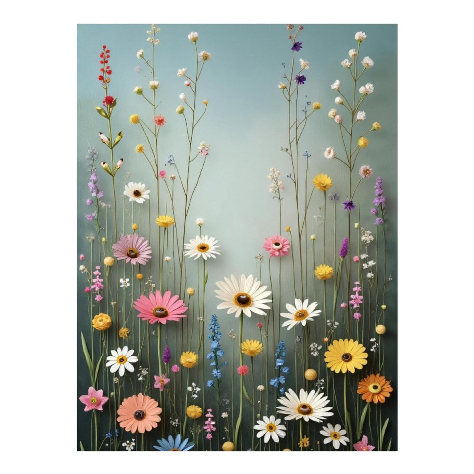 Diamond Art Kits for Adults - Flower Colorful Print No.116 5D Frameless ...