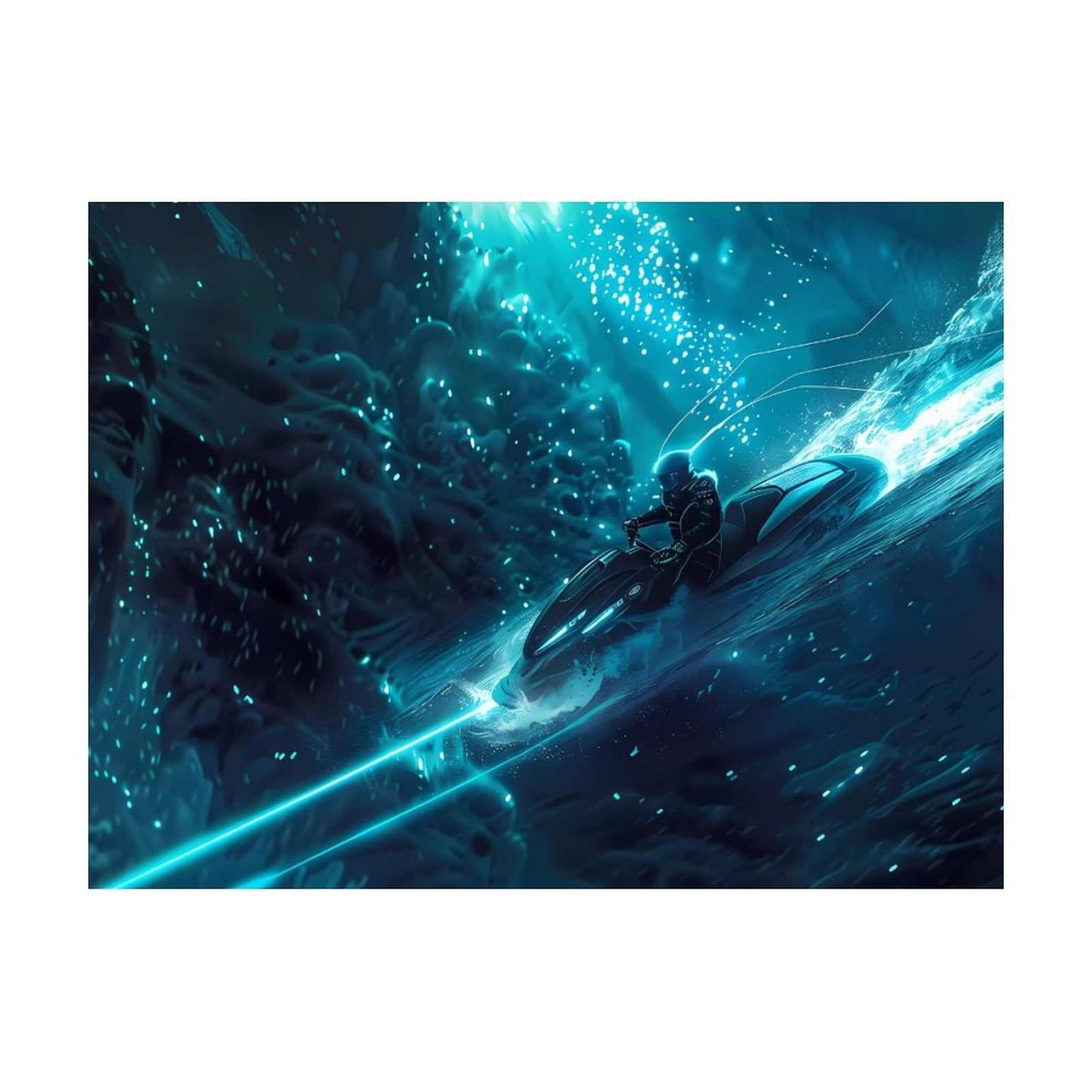 Diamond Art Kits for Adults, Futuristic Jet Ski AdventureDiamond ...