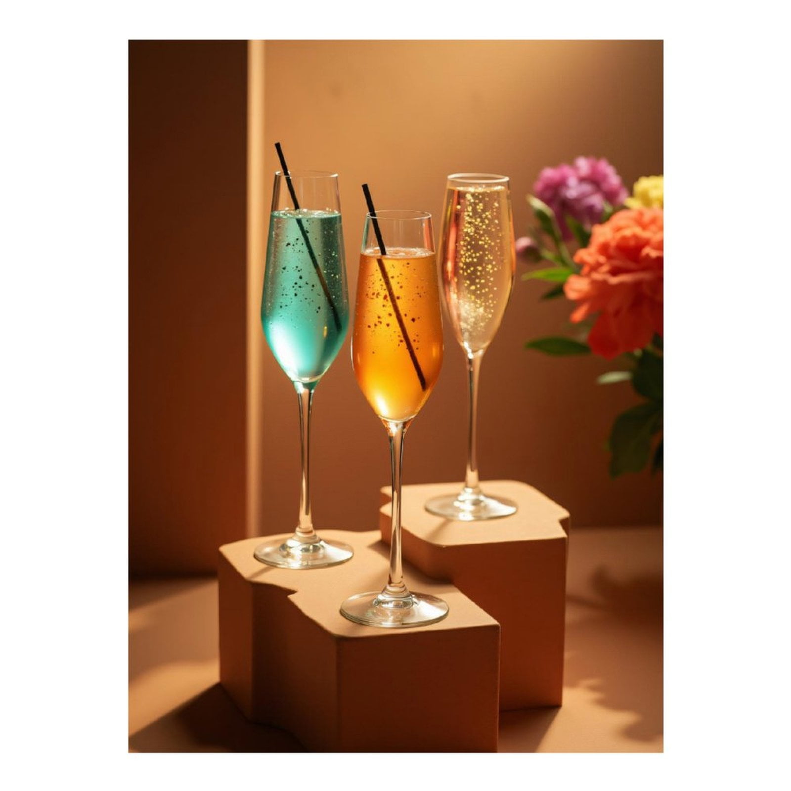 Diamond Art Kits for Adults - Glowing Sparkling Drinks Display 5d Diamond Painting for Adults ...