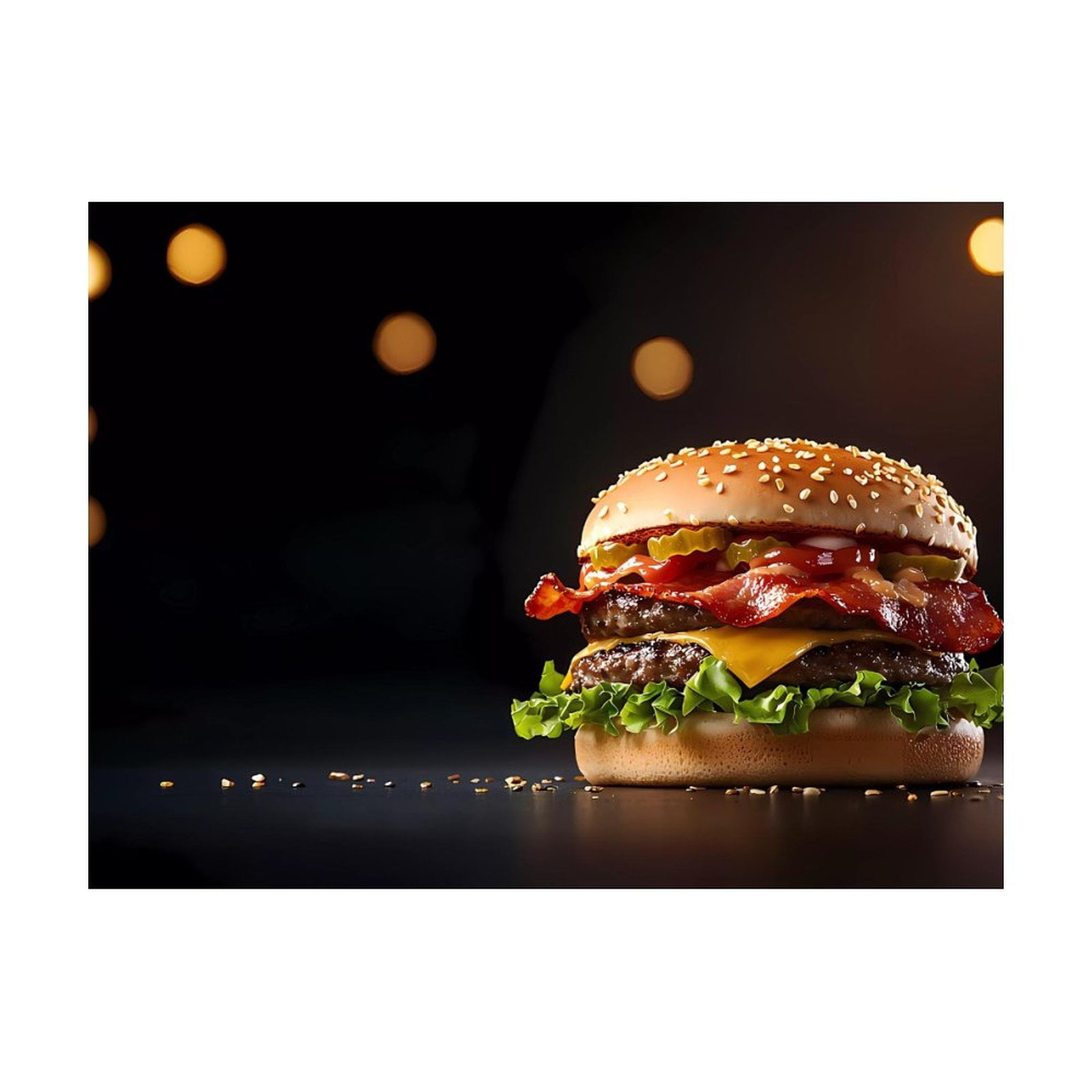 Diamond Art Kits for Adults - Gourmet Bacon Cheeseburger DIY Diamond ...