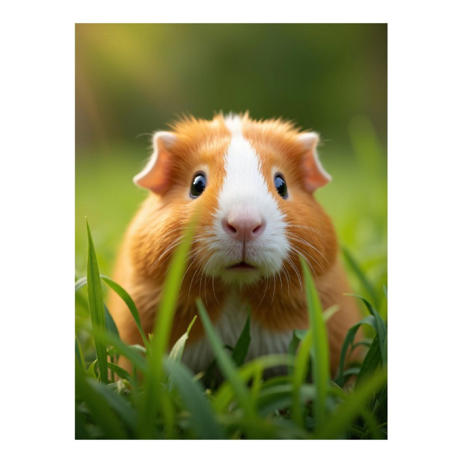 Diamond Art Kits for Adults, Guinea Pig In Green Grass 5D Diamond ...