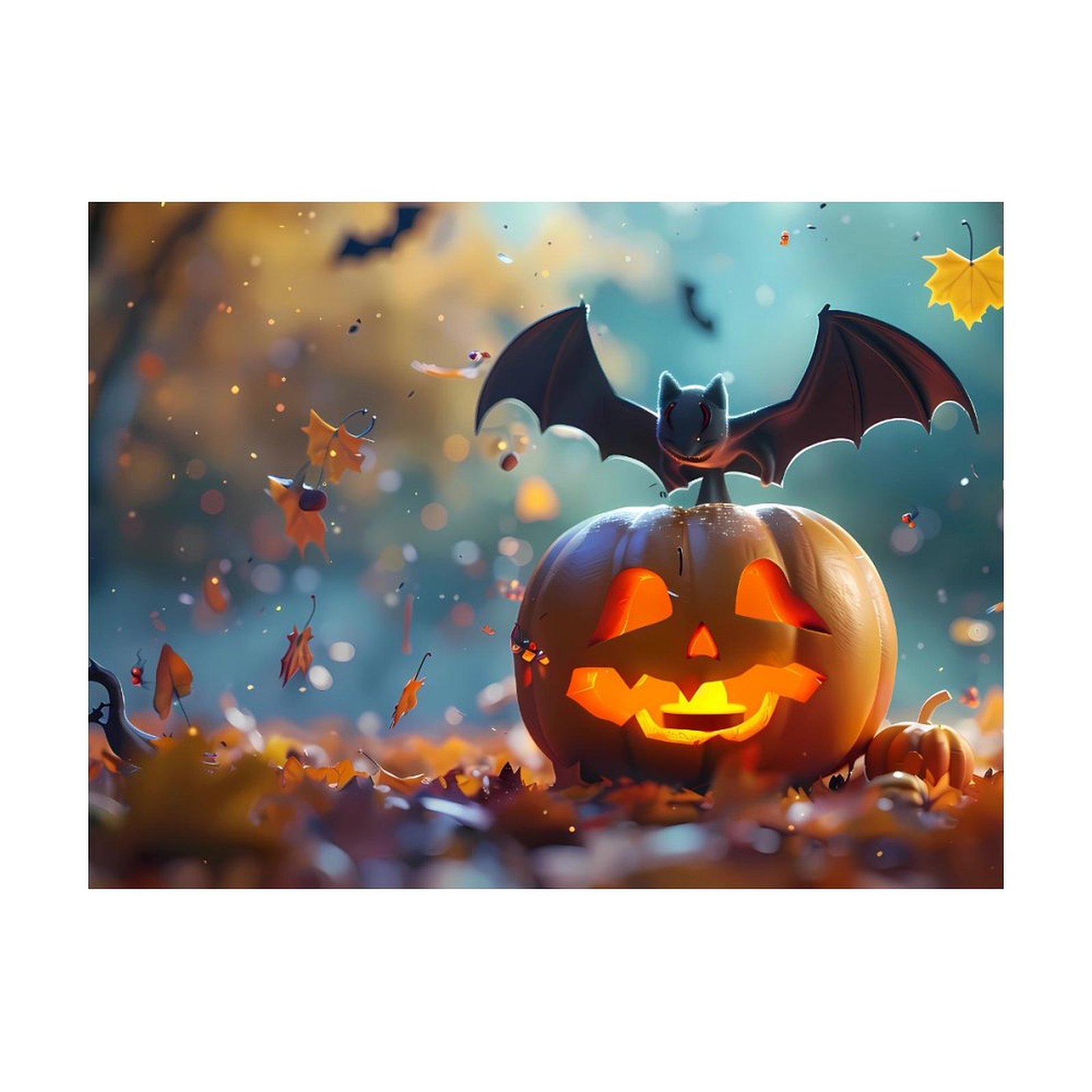 Diamond Art Kits for Adults, Halloween Bat Pumpkin AutumnDiamond ...