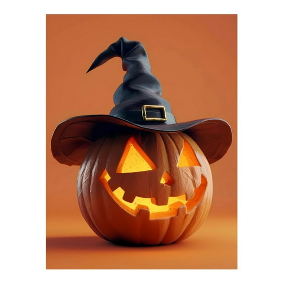 Diamond Art Kits for Adults, Halloween Witch Hat PumpkinDiamond ...