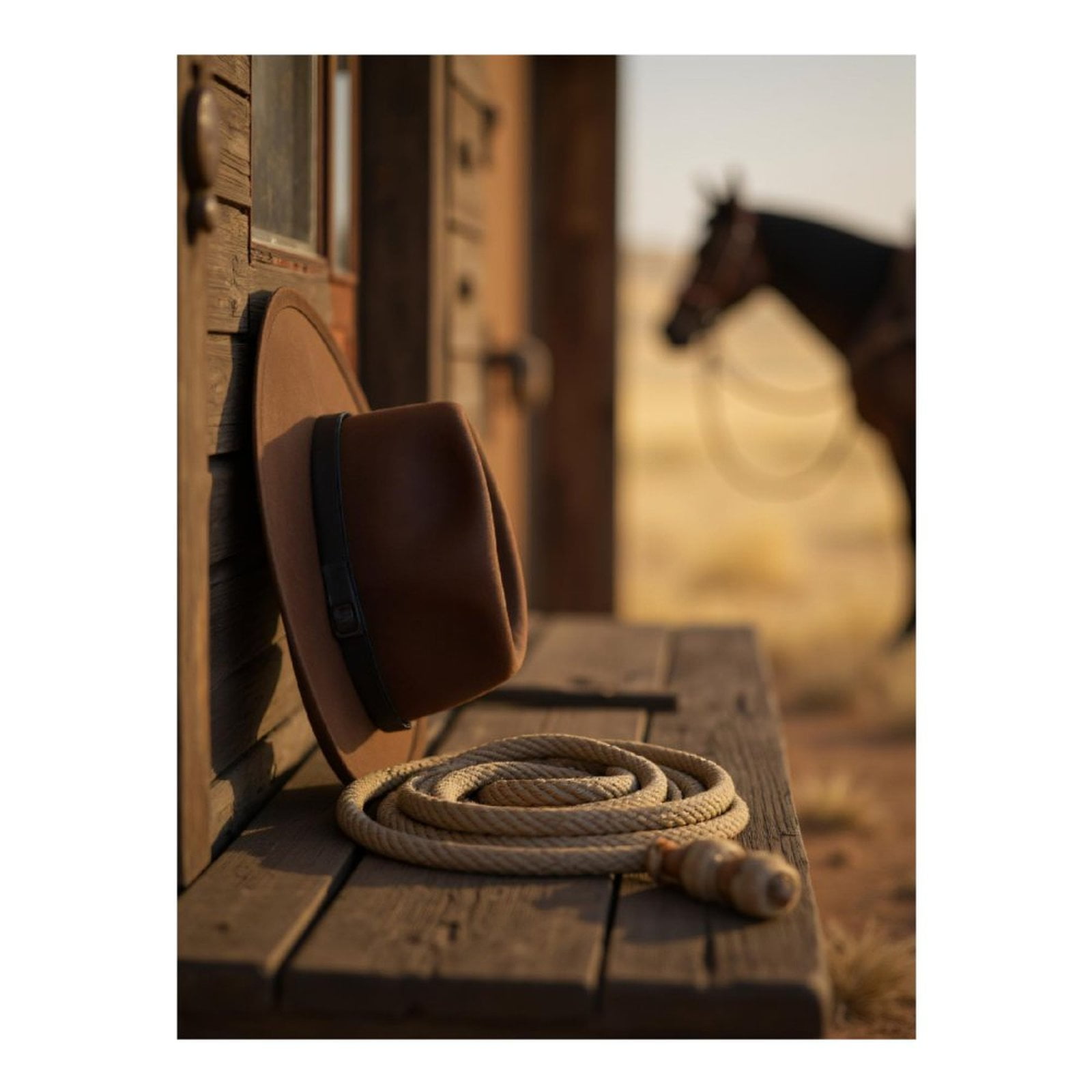 Diamond Art Kits for Adults - Hat Rope Horse Rustic Setting 5d Diamond ...