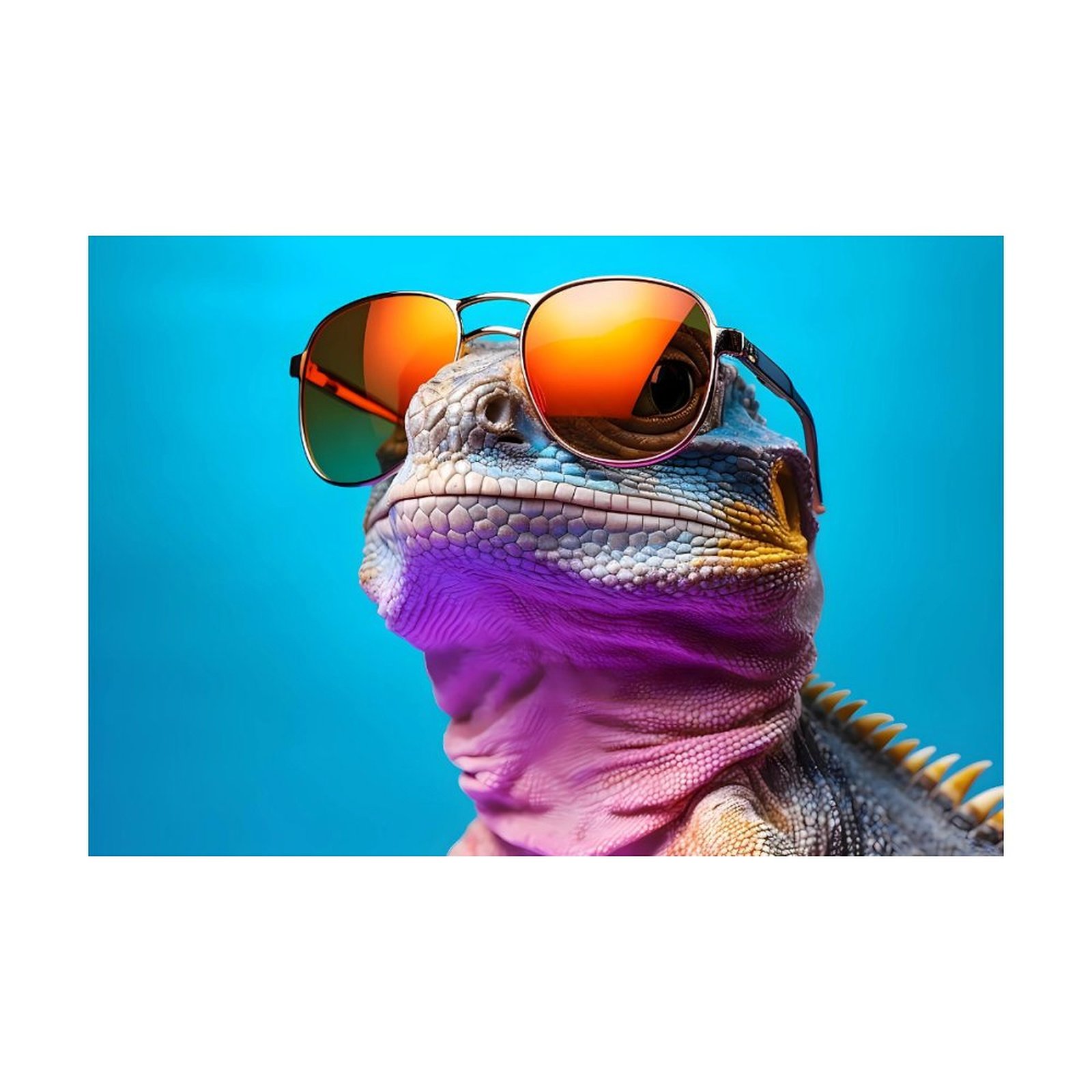 Diamond Art Kits for Adults, Lizard With Sunglasses Colorful Frameless ...