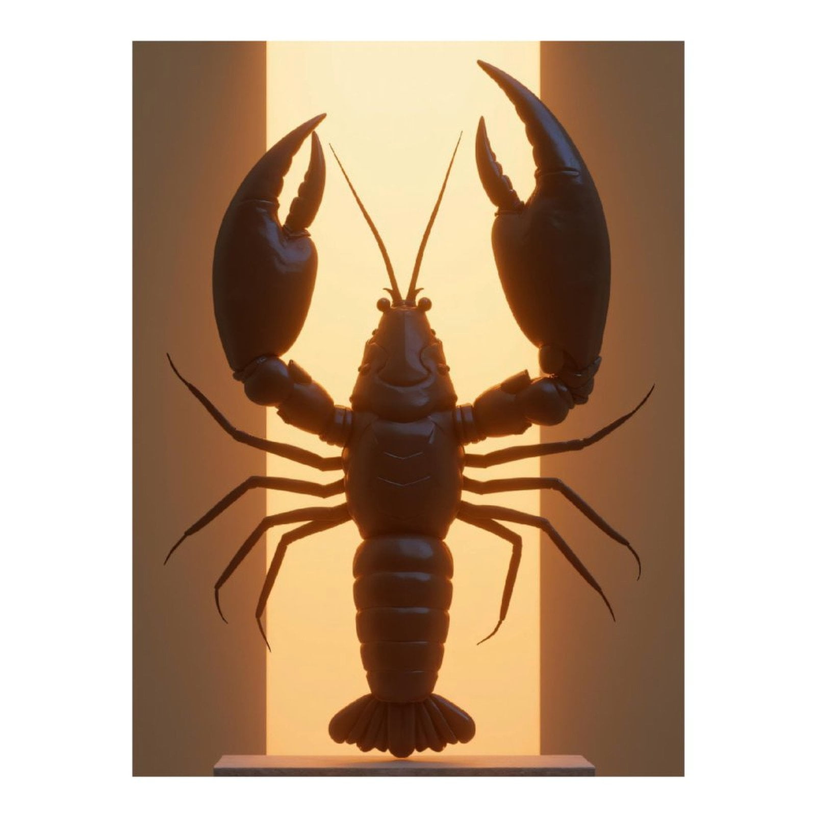 Diamond Art Kits for Adults, Lobster Silhouette Warm Light 5D Diamond ...