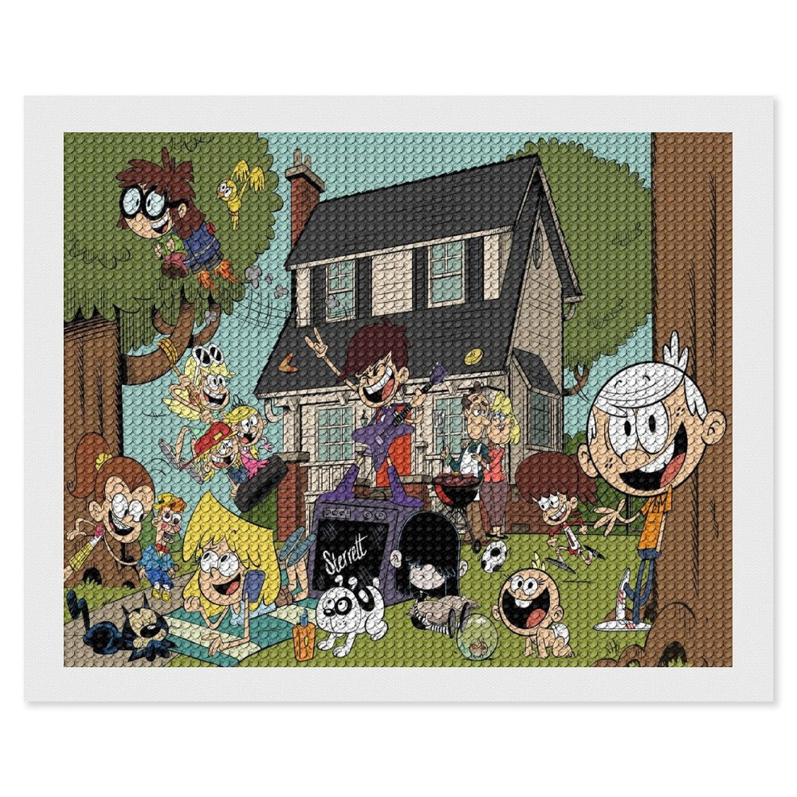 Diamond Art Kits for Adults - The Loud House Full Drill Diamond Arts ...