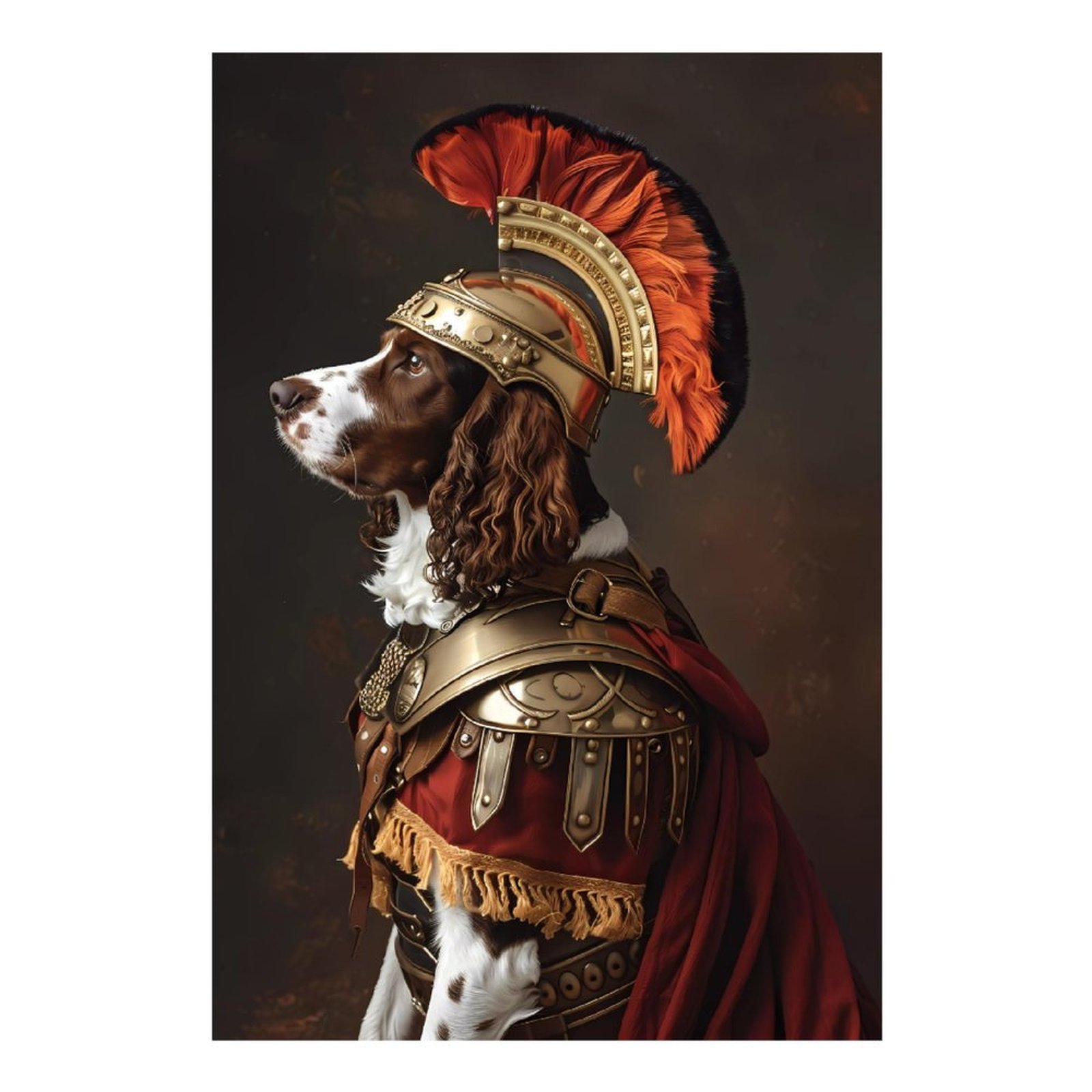 Diamond Art Kits for Adults, Medieval Knight Dog Round Full Drill ...