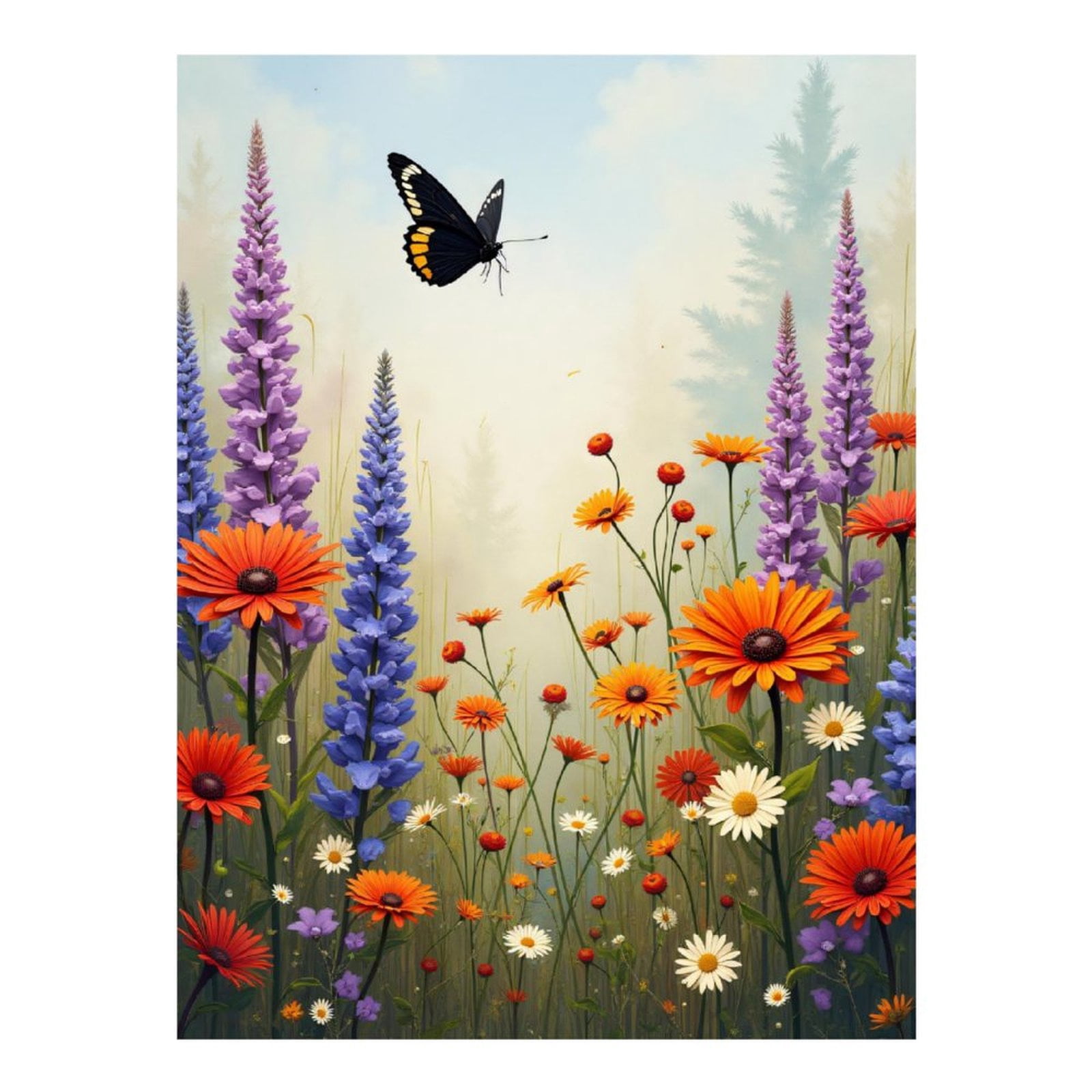 Diamond Art Kits for Adults - Modern Butterfly Bouquet Print No.680 5D ...