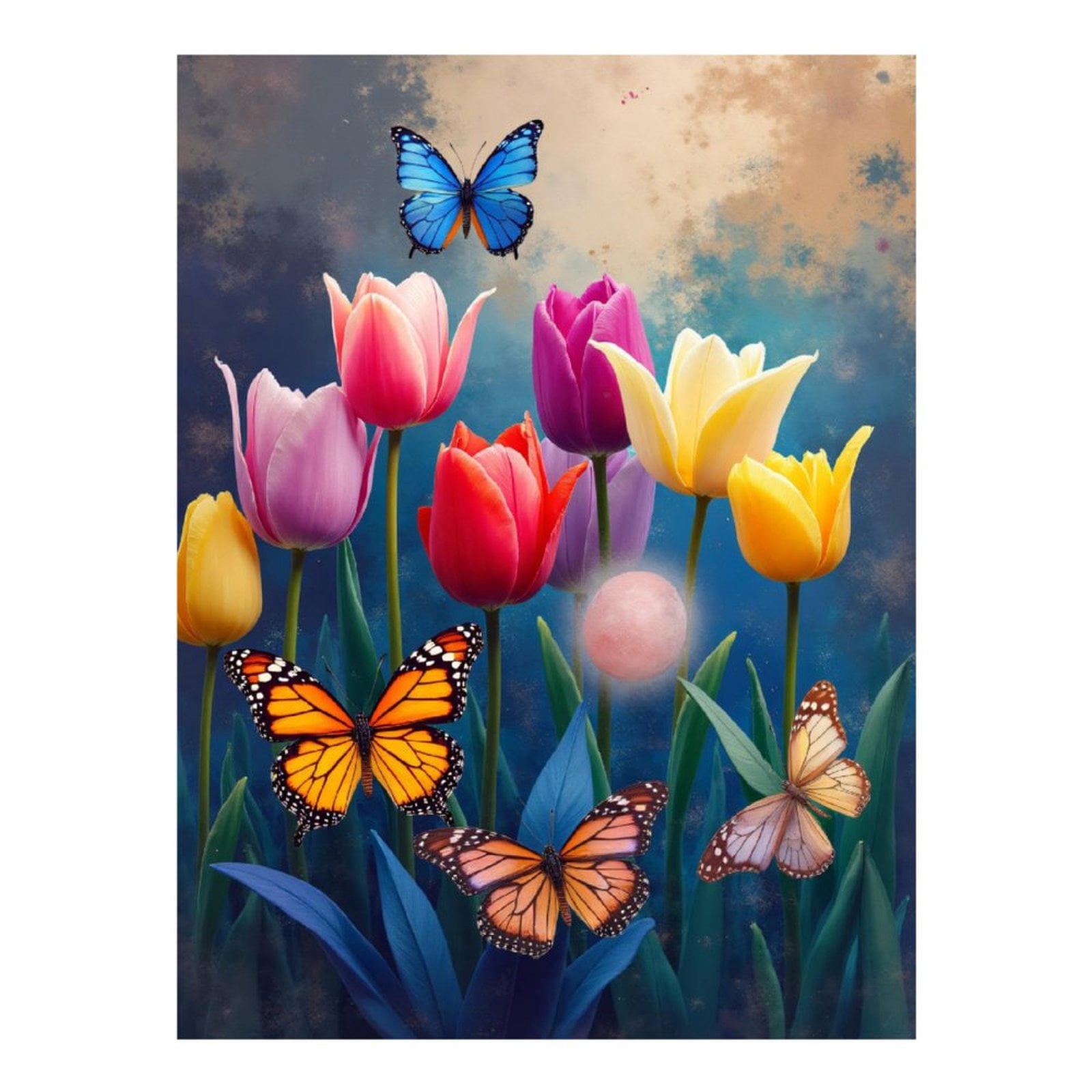 Diamond Art Kits for Adults - Modern Butterfly Bouquet Print No.875 5D ...