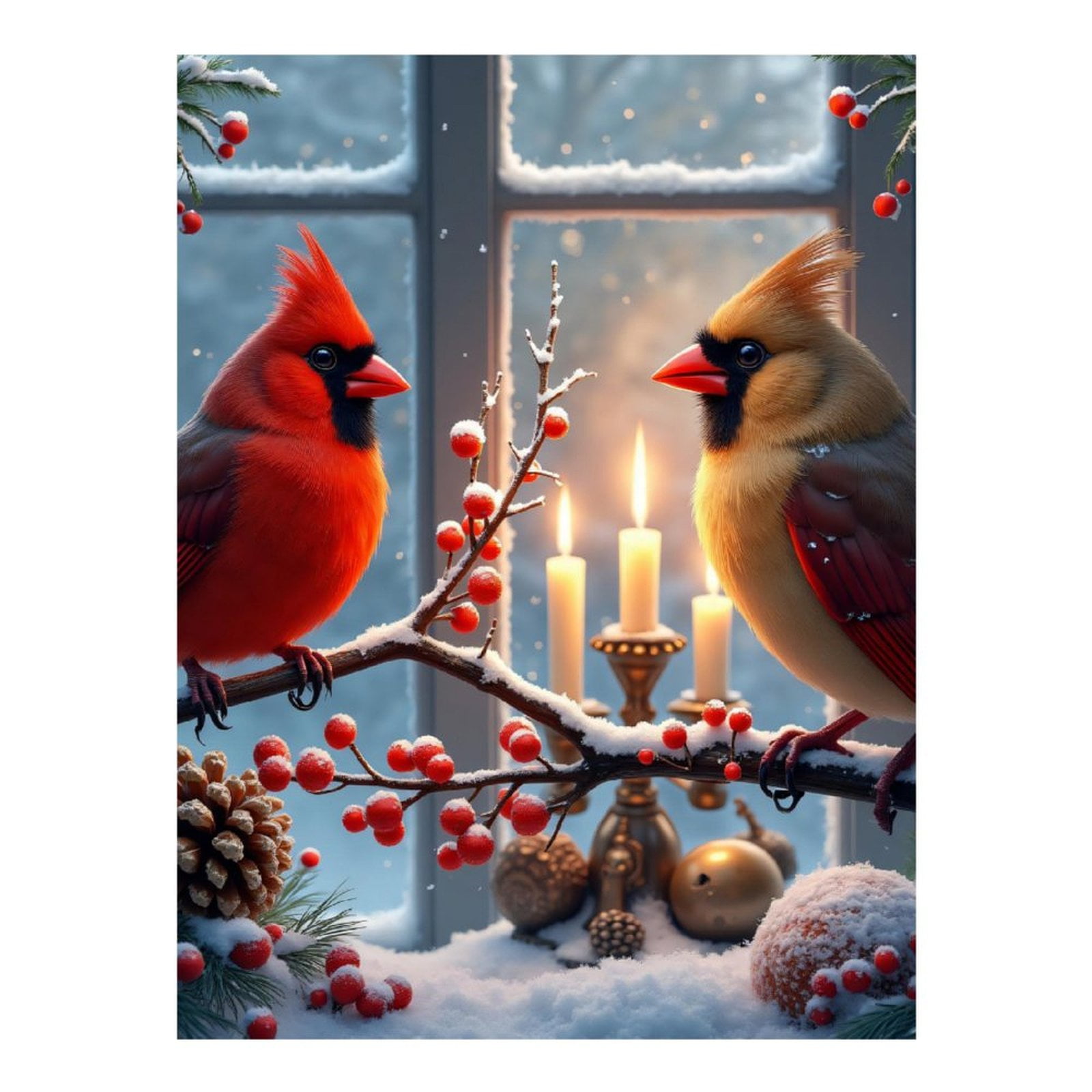 Diamond Art Kits for Adults - Modern Cardinal Bird Print No.149 5D ...