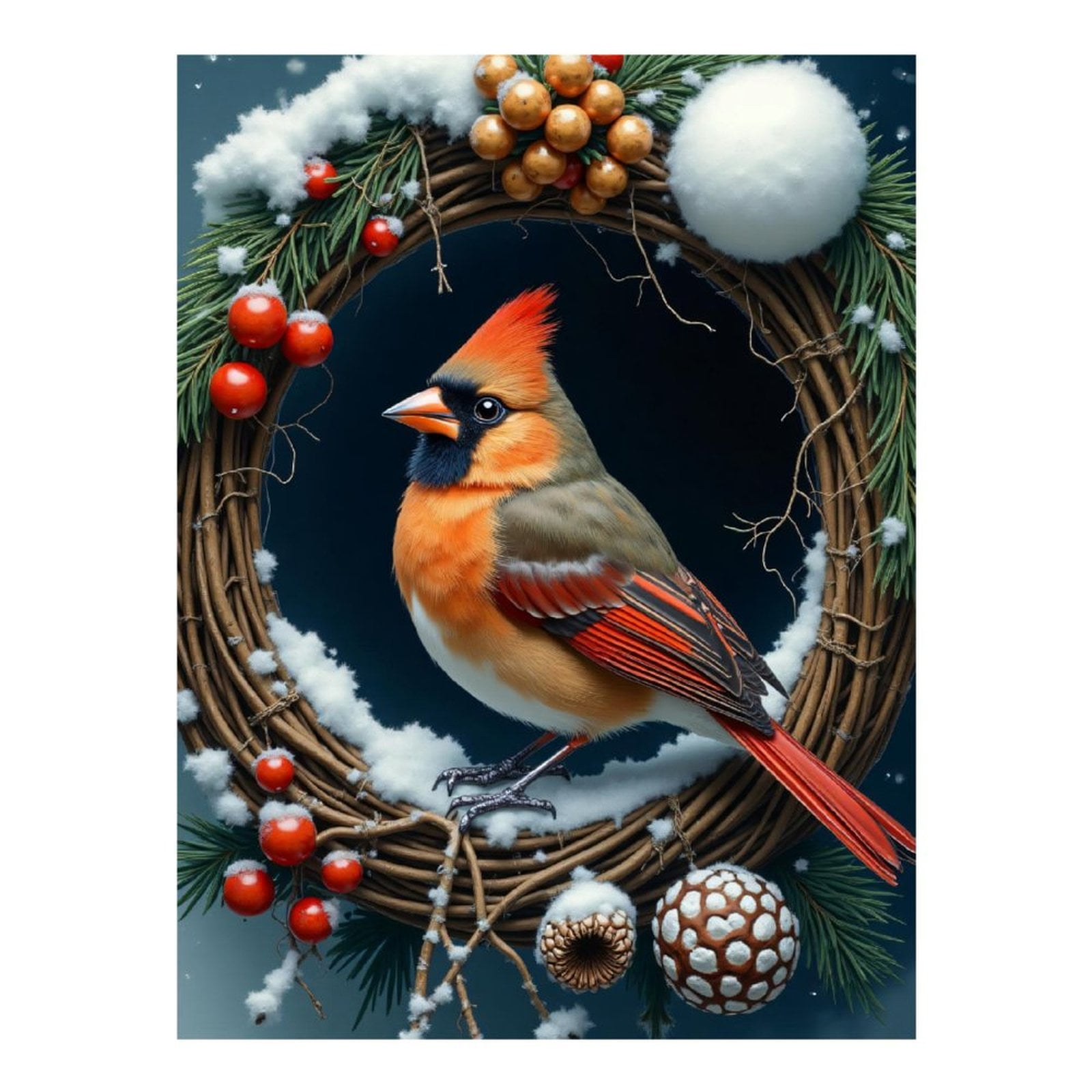 Diamond Art Kits for Adults - Modern Cardinal Bird Print No.29 5D ...