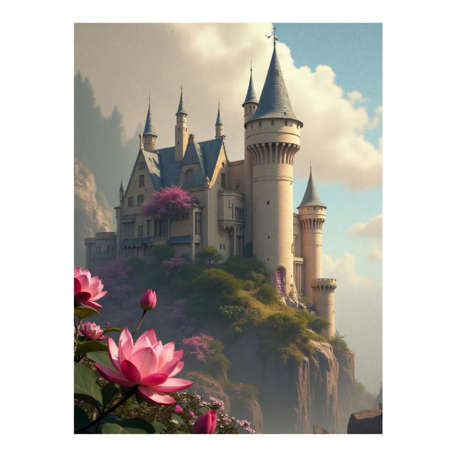 Diamond Art Kits for Adults - Modern Castle Pearl Print No.47 5D ...