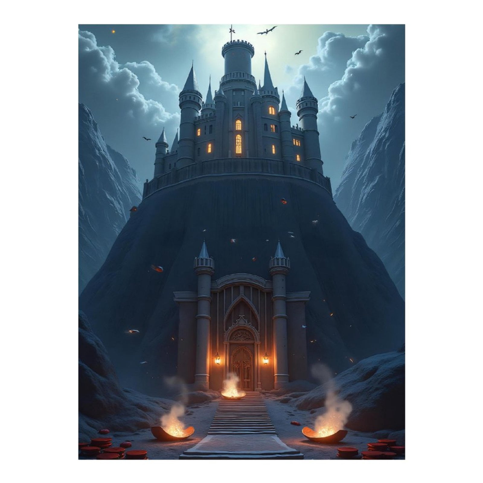 Diamond Art Kits for Adults - Modern Castle Print No.98 5D Frameless ...