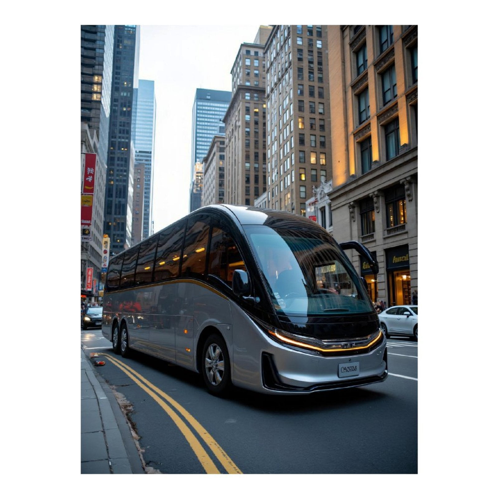 Diamond Art Kits for Adults - Modern City Bus Urban Streetscape 5d ...