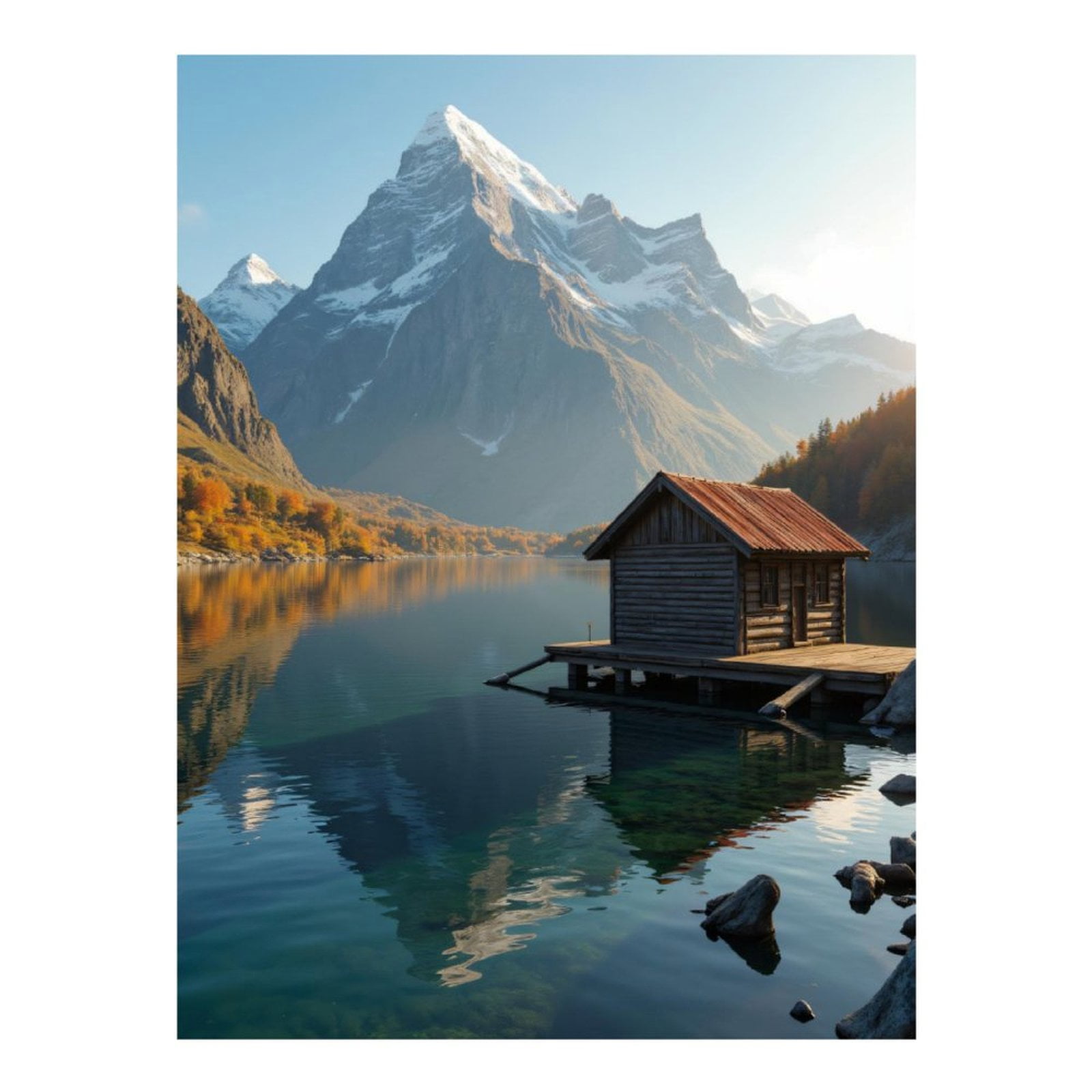 Diamond Art Kits for Adults - Mountain Lake Cabin Scenery 5d Diamond ...