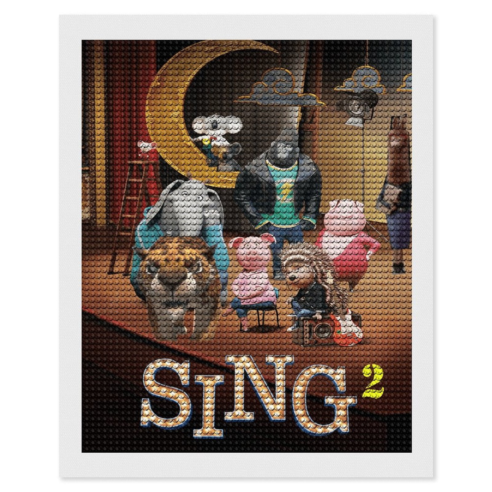 Diamond Art Kits for Adults - Movie Sing 2 Full Drill Diamond Arts for ...