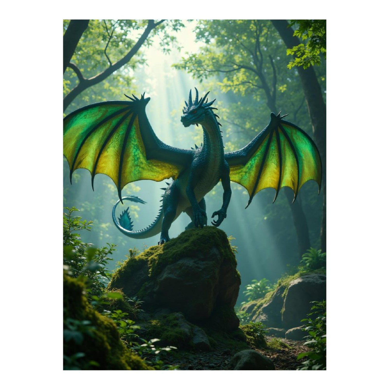 Diamond Art Kits for Adults, Mystical Creature In Enchanted Forest 5D ...