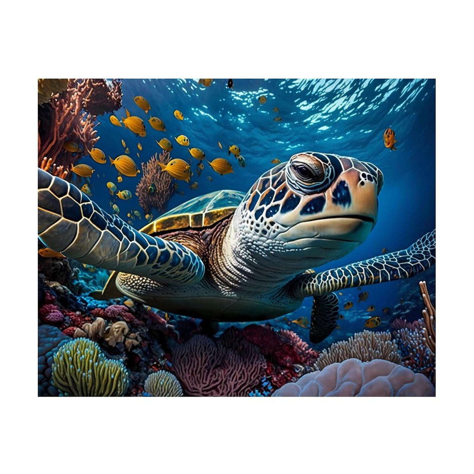 Diamond Art Kits for Adults - Ocean Coral Turtle DIY Diamond Painting ...